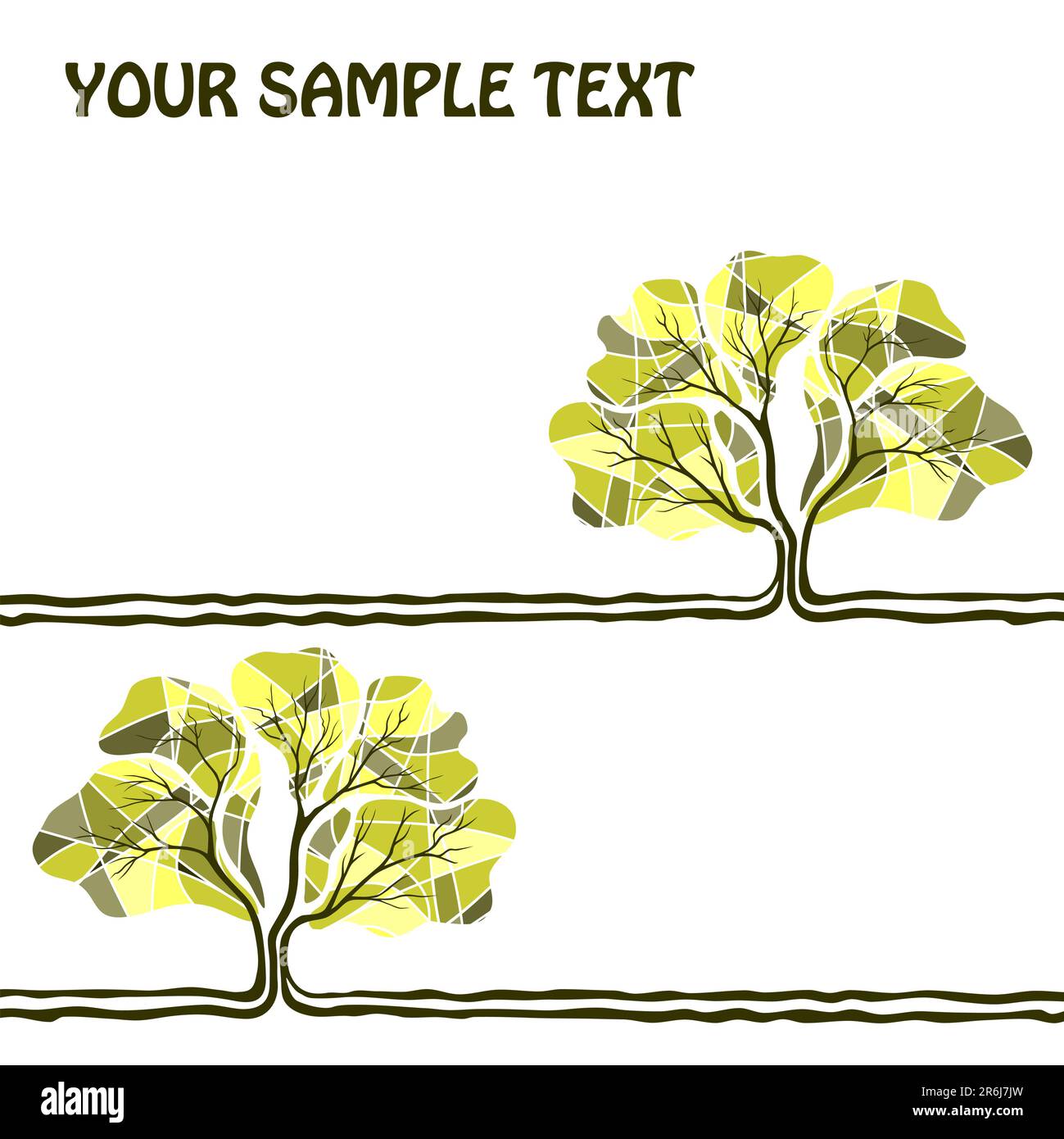 background with a tree Stock Vector Image & Art - Alamy