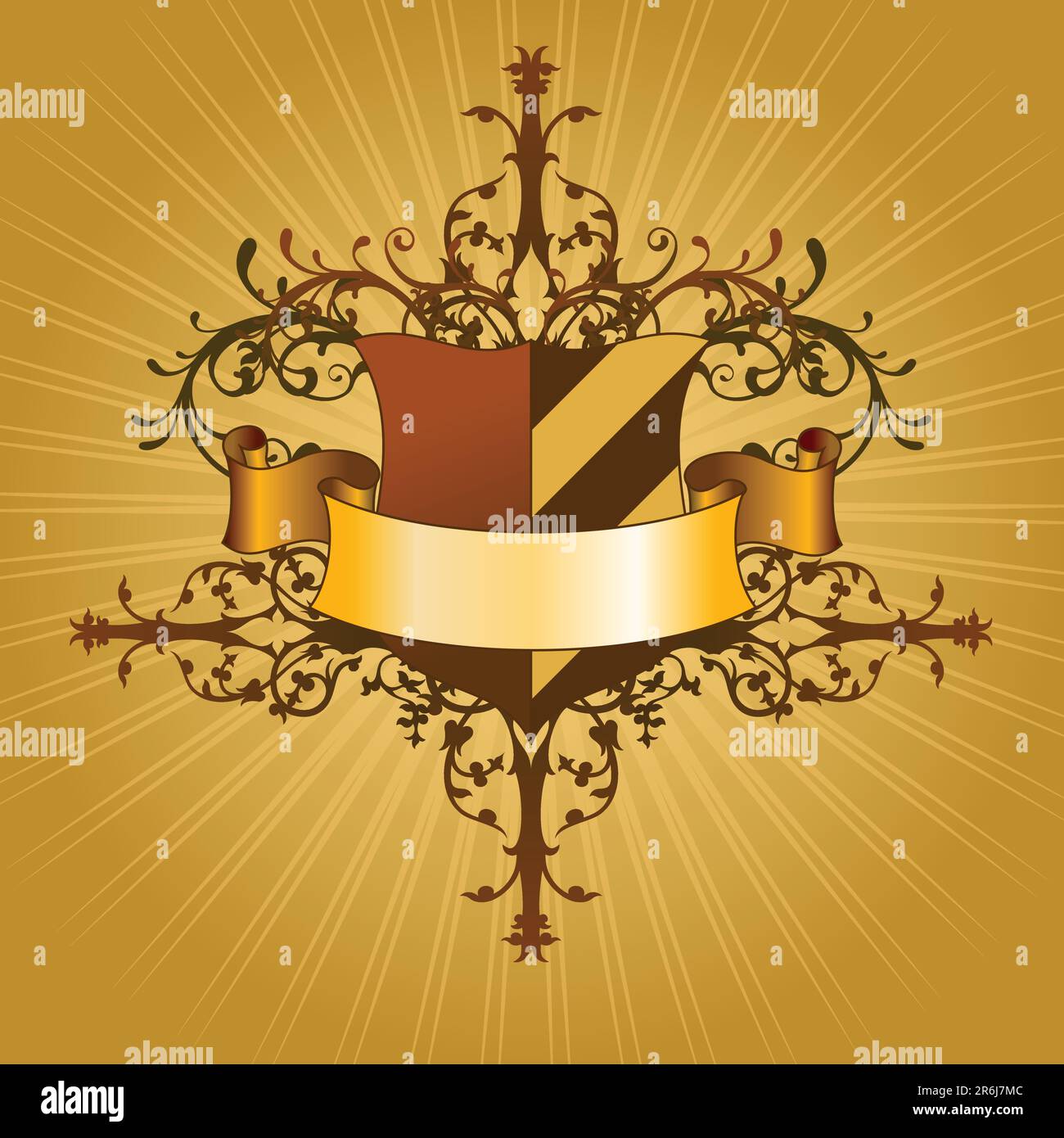 Gold scroll work Stock Vector Images - Alamy