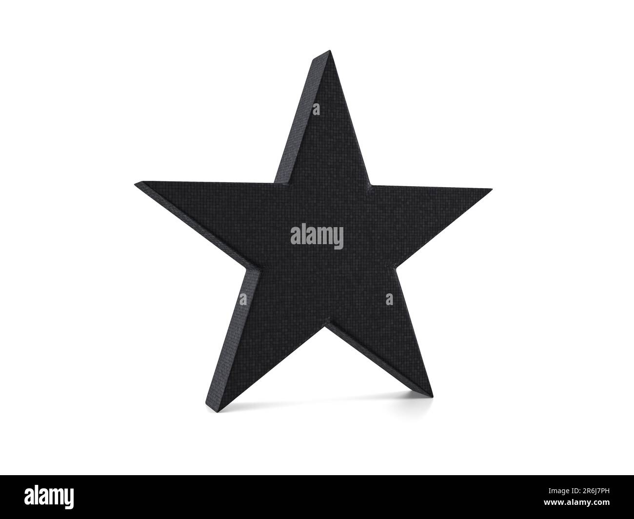 Plastic star symbol on a white background. 3d illustration Stock Photo ...