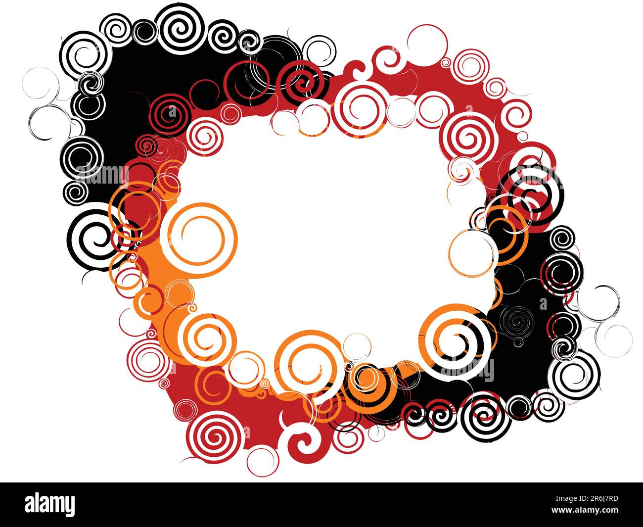 colorful spiral frame Stock Vector Image & Art - Alamy