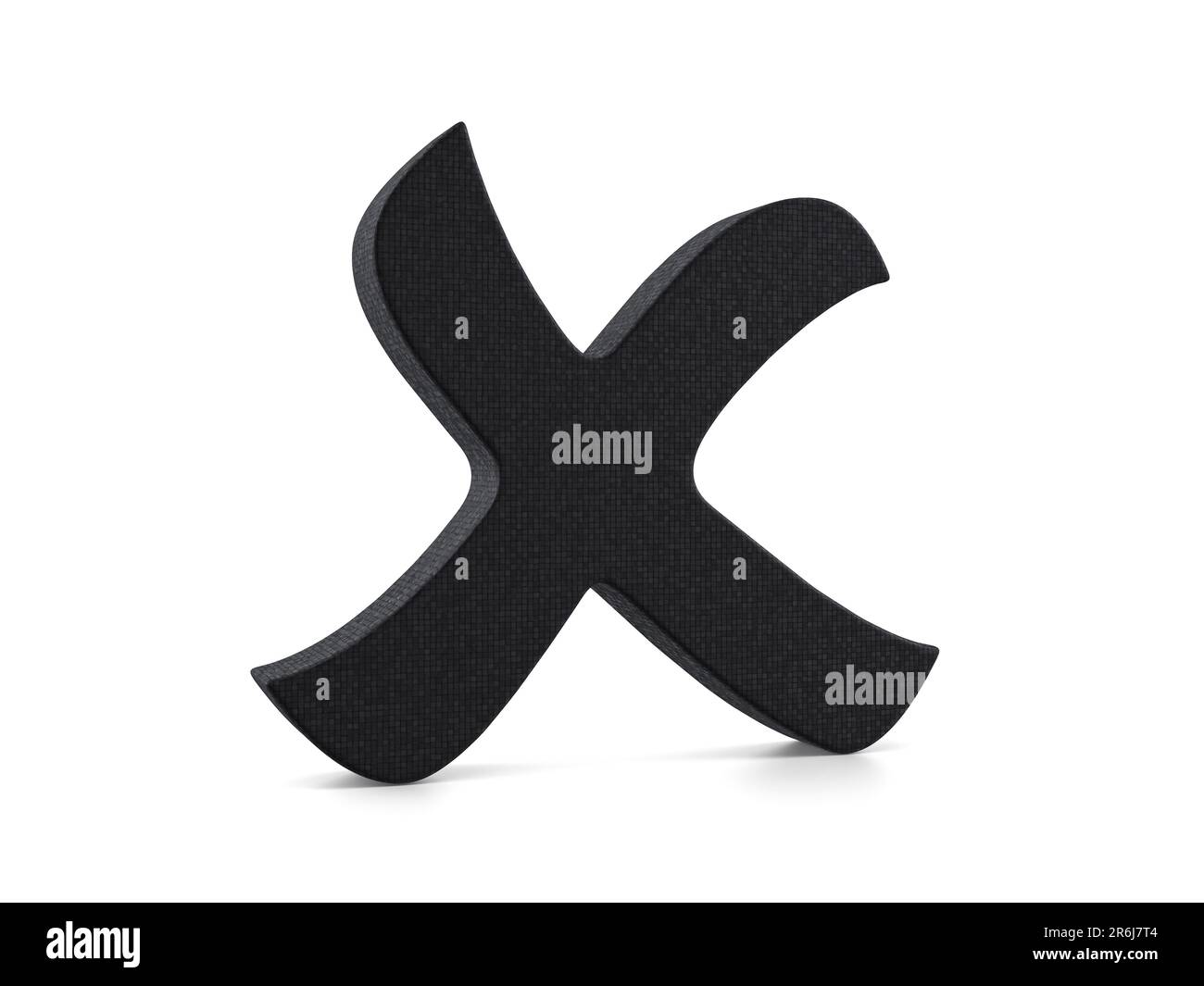 Plastic cancel symbol on a white background. 3d illustration Stock ...