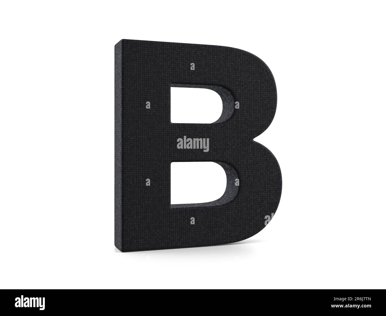 Plastic letter B on a white background. 3d illustration Stock Photo - Alamy