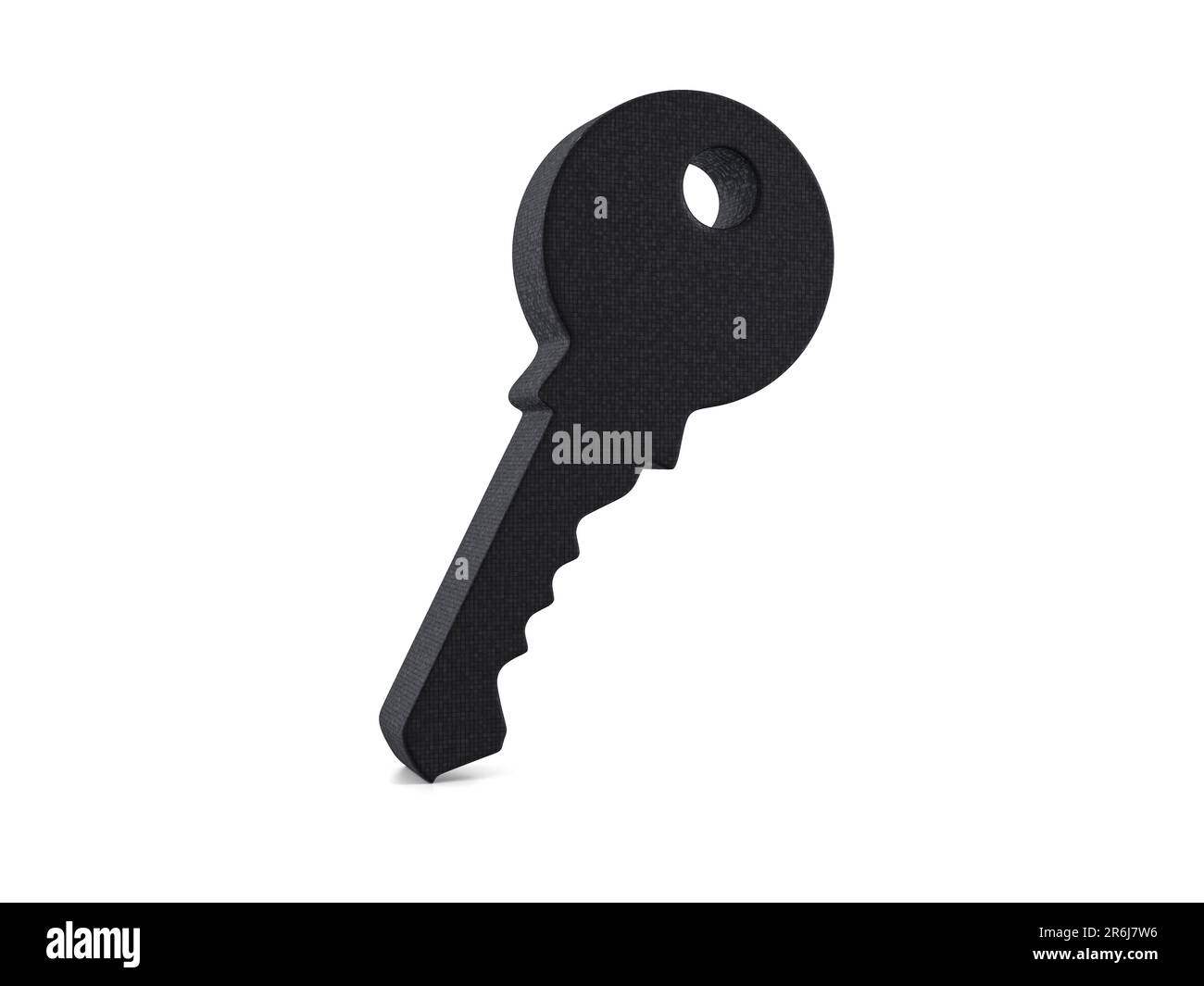 Plastic key symbol on a white background. 3d illustration Stock Photo ...