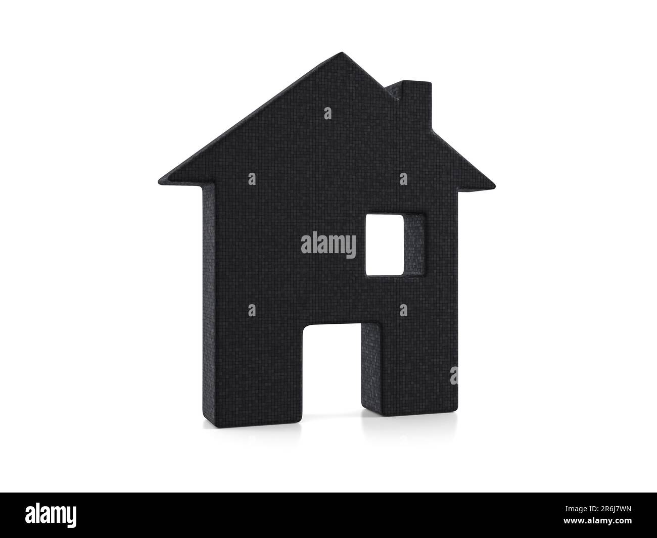Plastic house symbol on a white background. 3d illustration Stock Photo ...