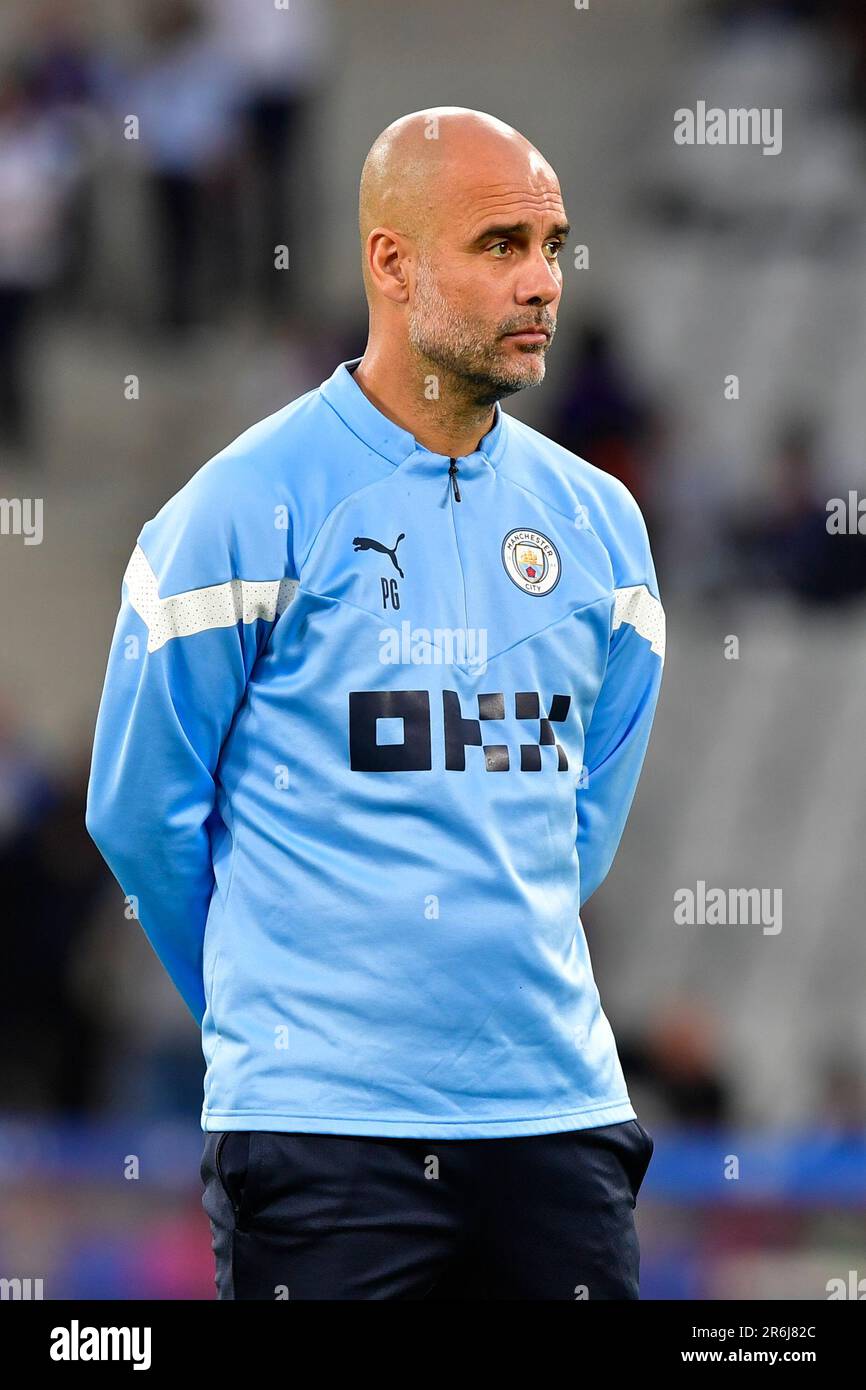 Istanbul, Turkey. 09th June, 2023. Head coach Pep Guardiola of Manchester City seen during a ...