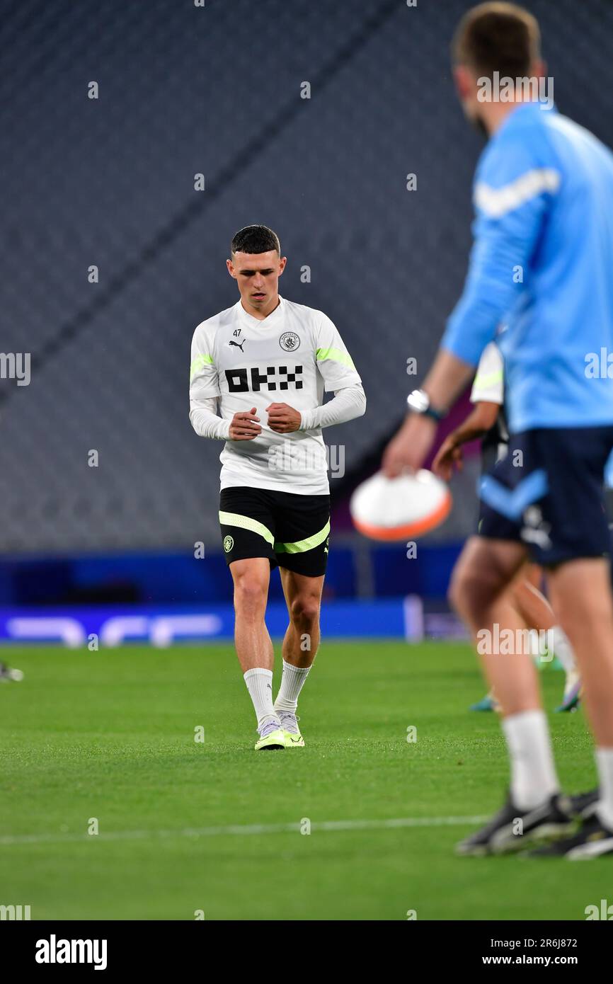 Istanbul, Turkey. 09th June, 2023. Phil Foden (47) of Manchester City ...
