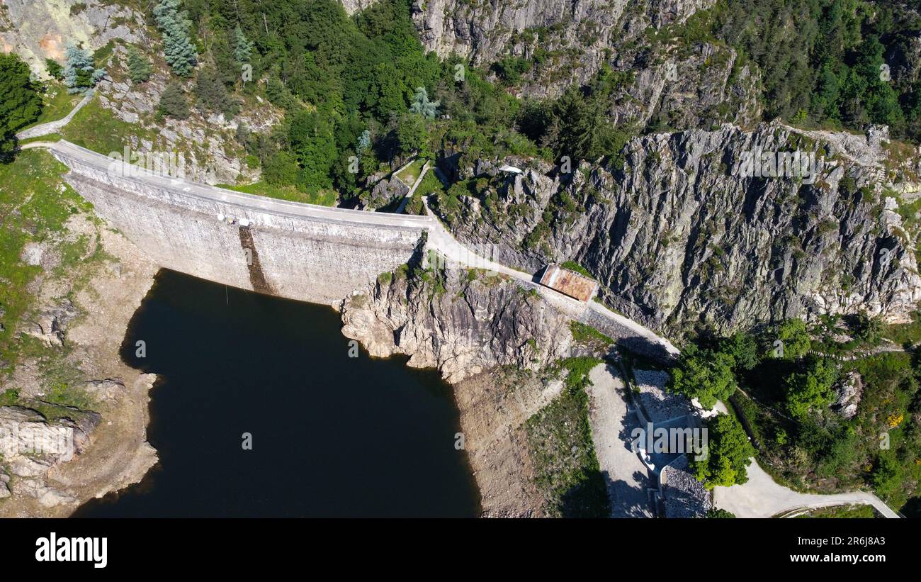 Val d'enfer dam, Loire, France Stock Photo - Alamy