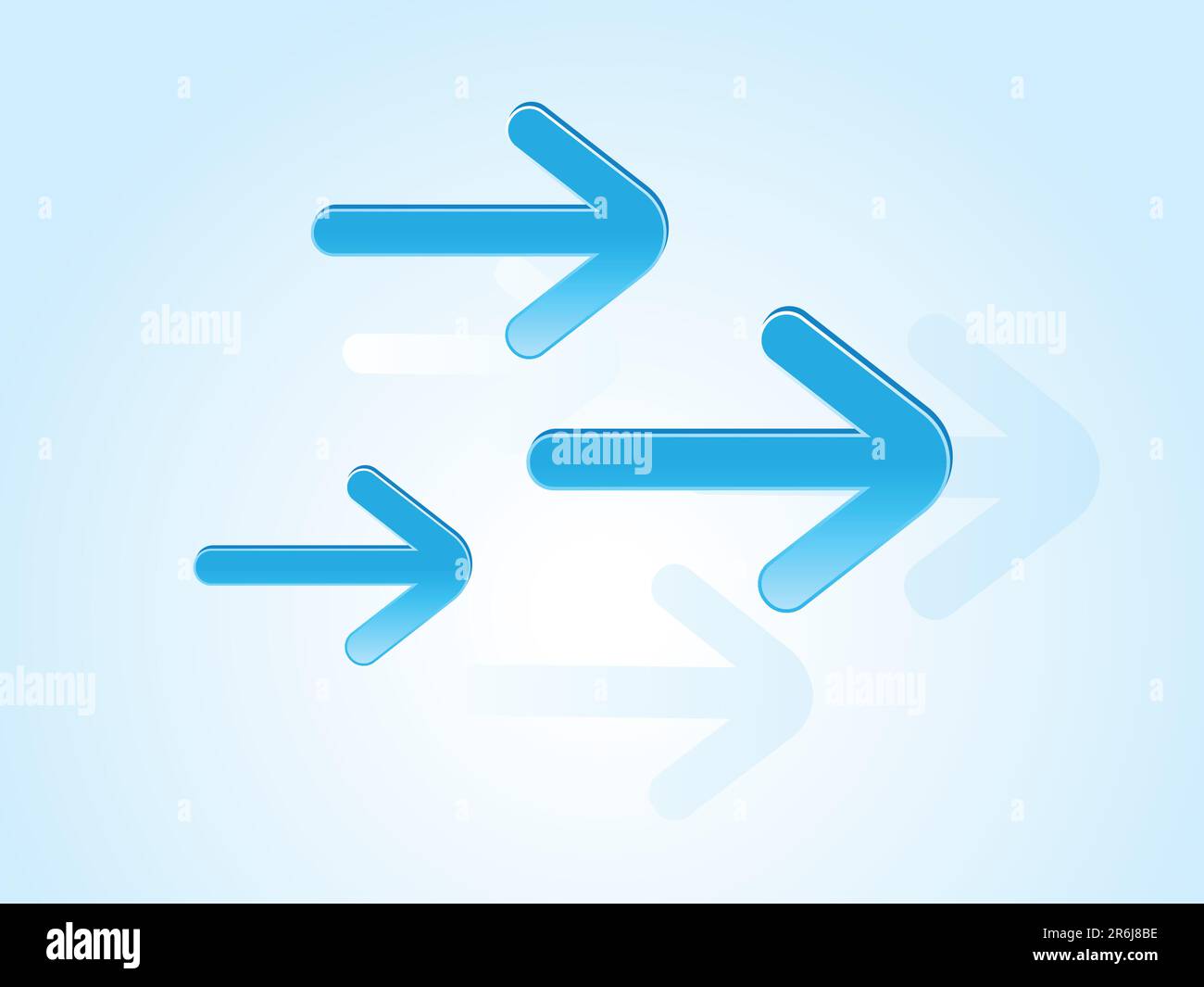 abstract blue glossy arrows vector illustration Stock Vector Image ...