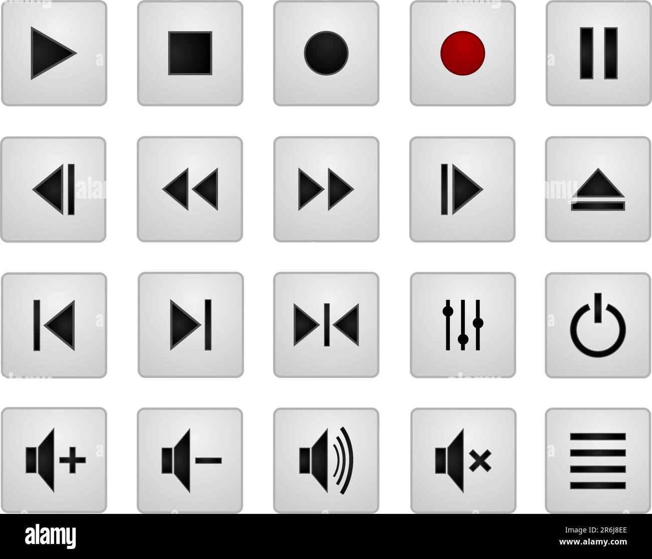 Set of vector player buttons Stock Vector Image & Art - Alamy Set of vector player buttons Stock Vector Image & Art - Alamy