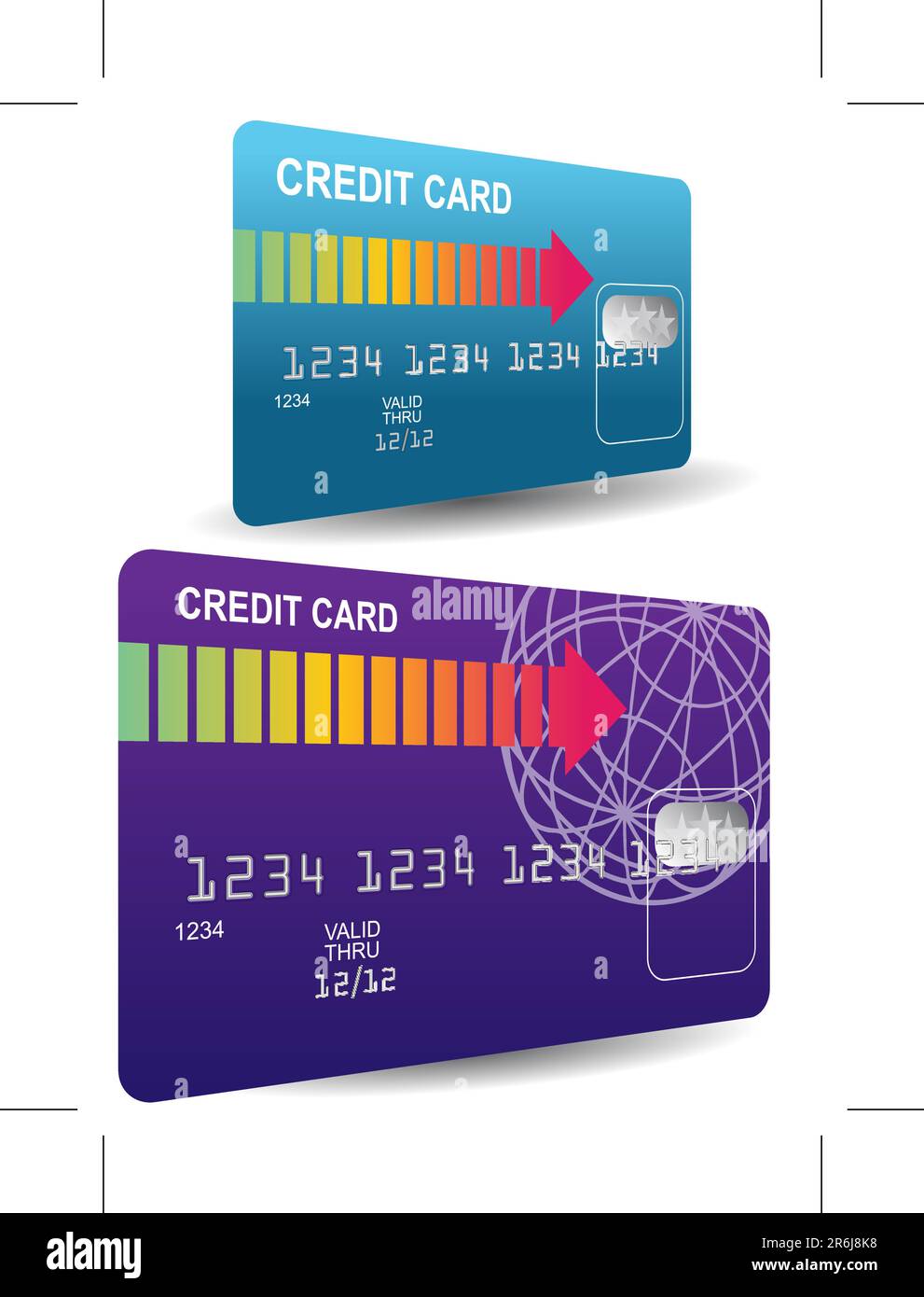 Purple credit card design Stock Vector Images - Alamy