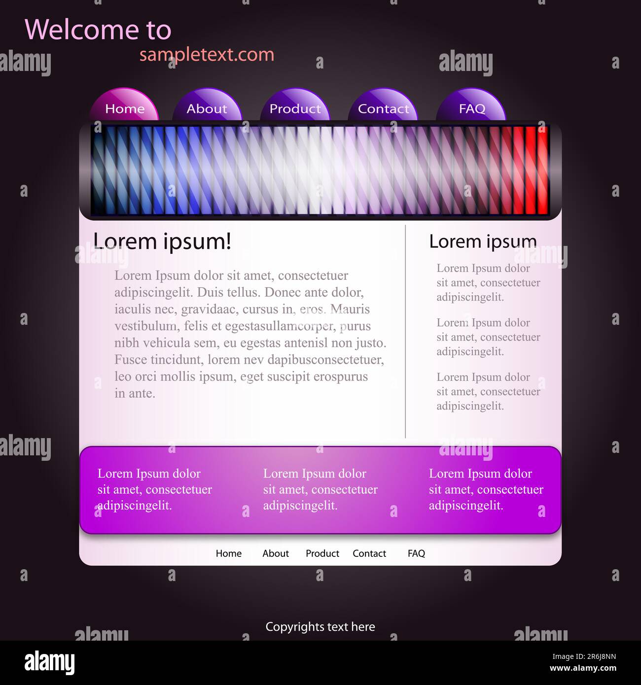 Vector website template Stock Vector Image & Art - Alamy