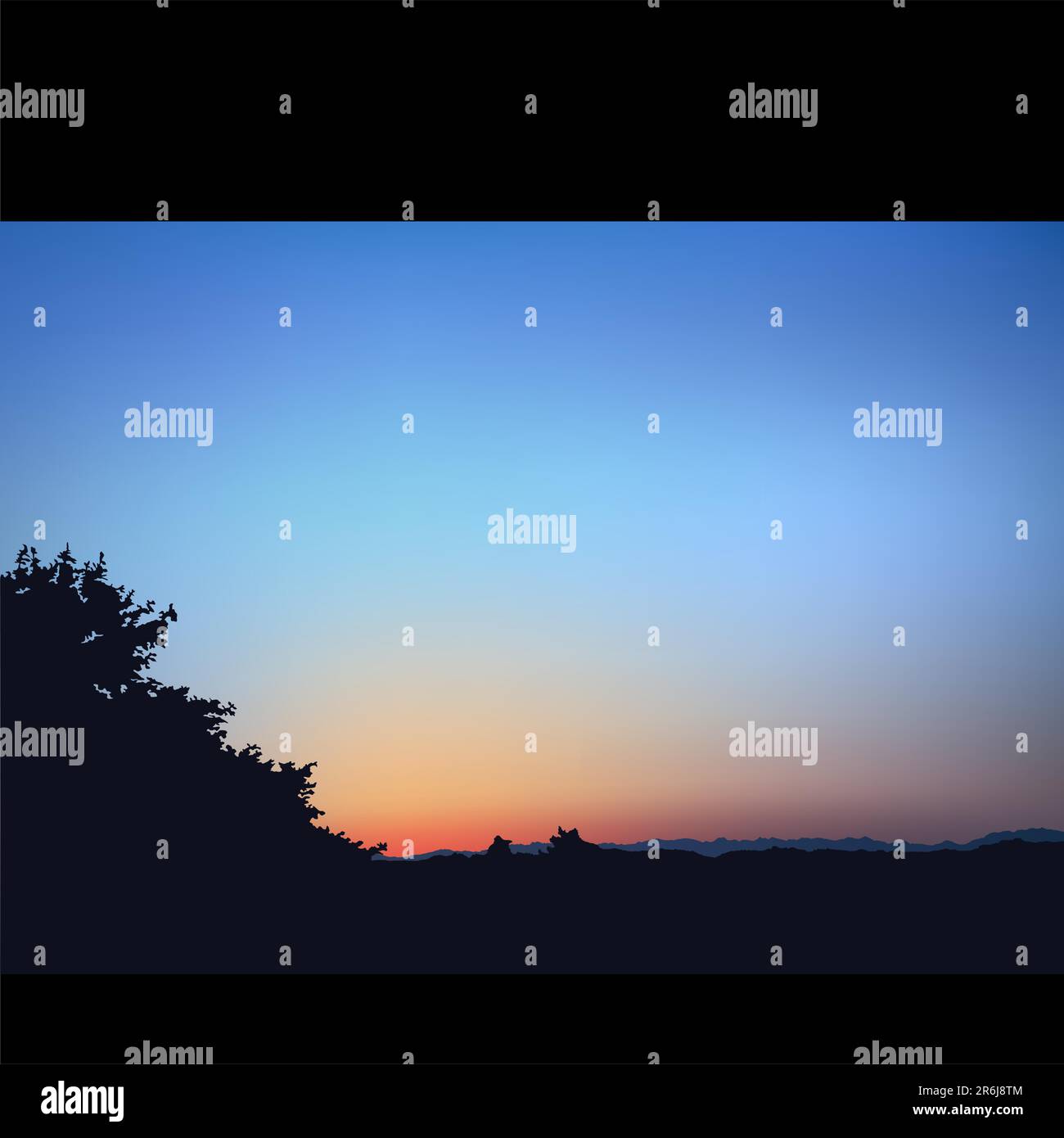Sunrise 04 - Coloured vector illustration Stock Vector Image & Art - Alamy