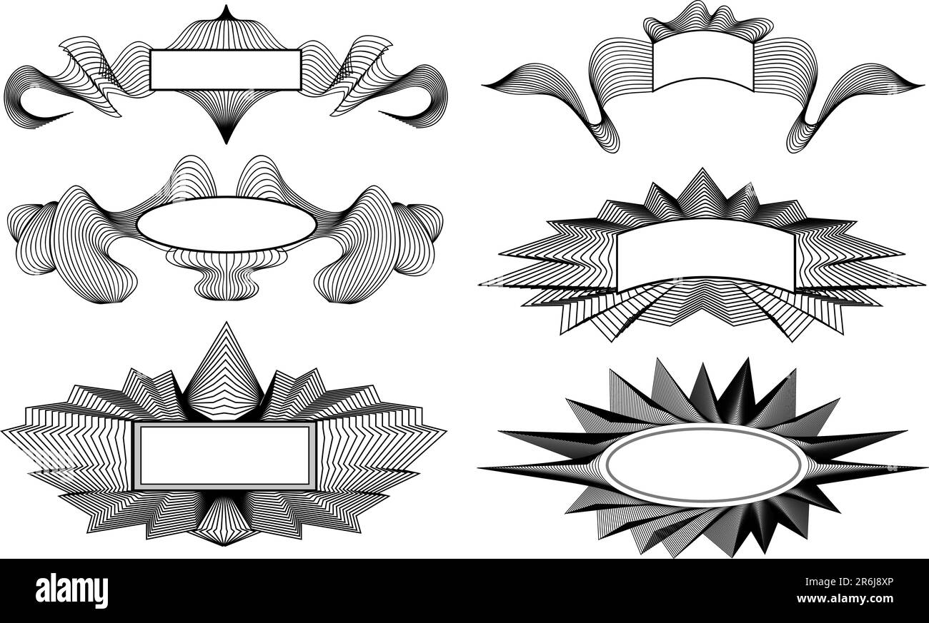 Set color banners text Black and White Stock Photos & Images - Alamy