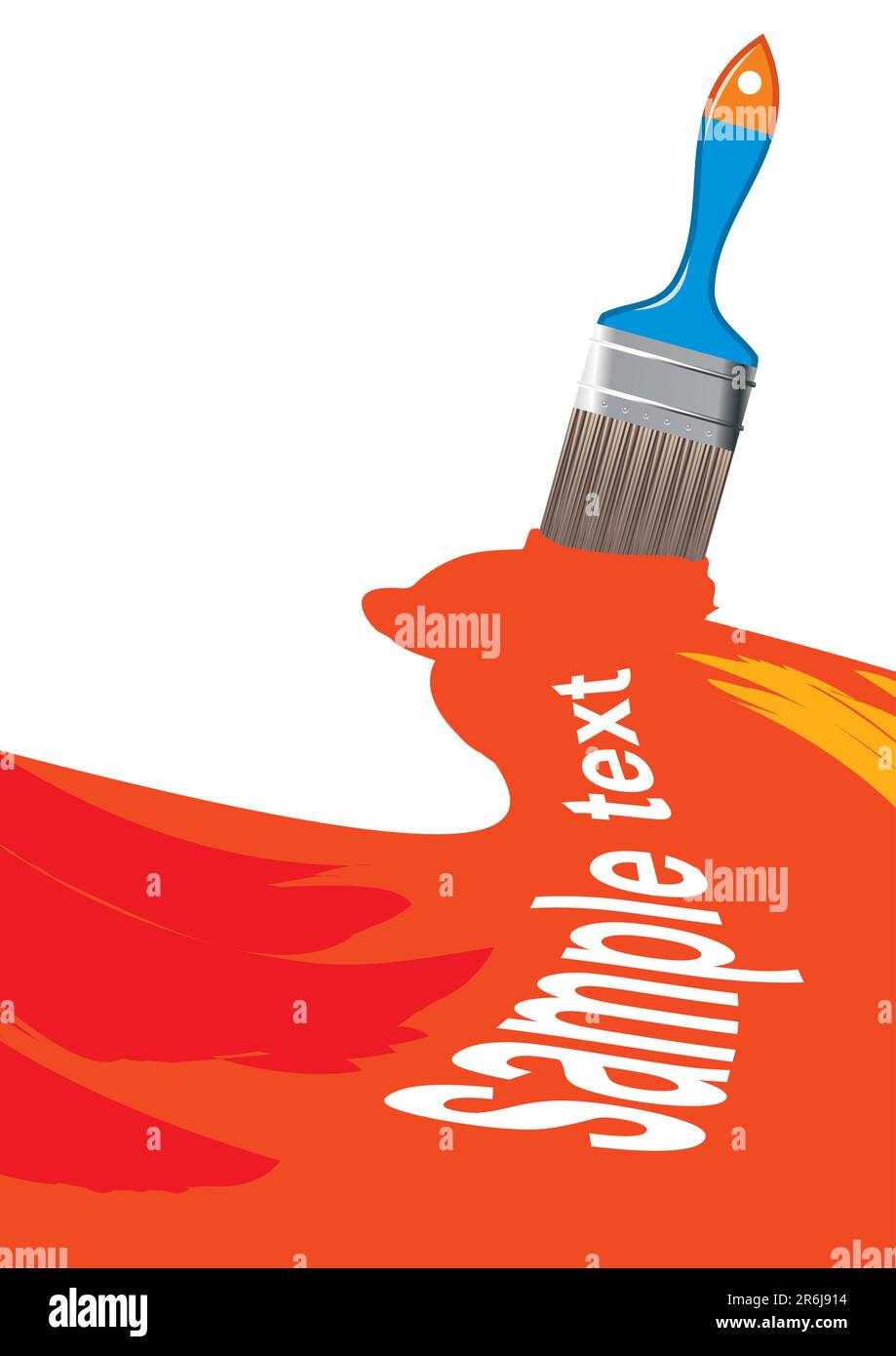 painted sample text field - vector illustration Stock Vector Image ...