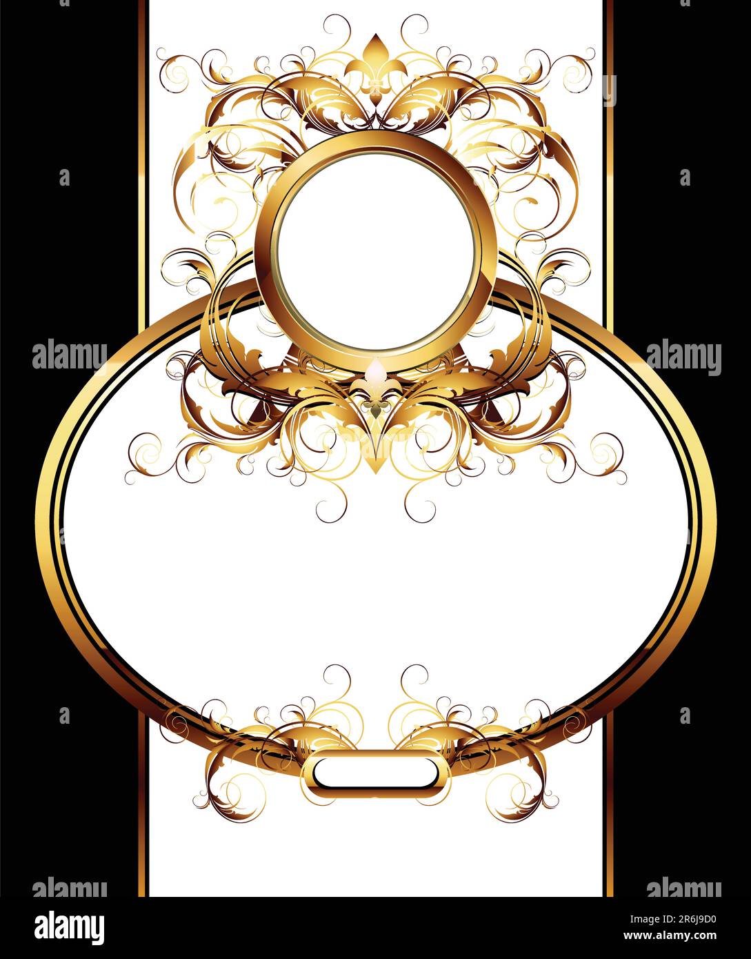 ornate frame, this illustration may be useful as designer work Stock ...