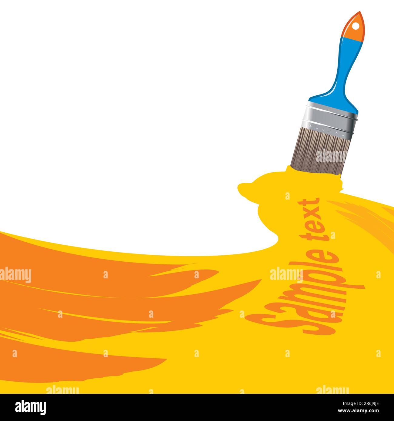 painted sample text field - vector illustration Stock Vector Image ...