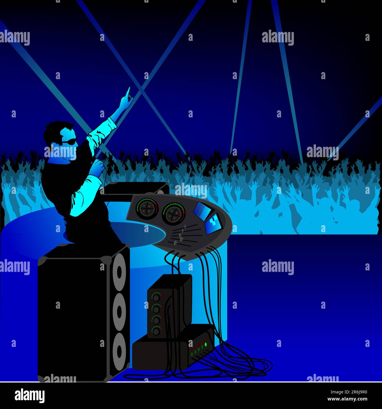 Blue coloured house Stock Vector Images - Alamy