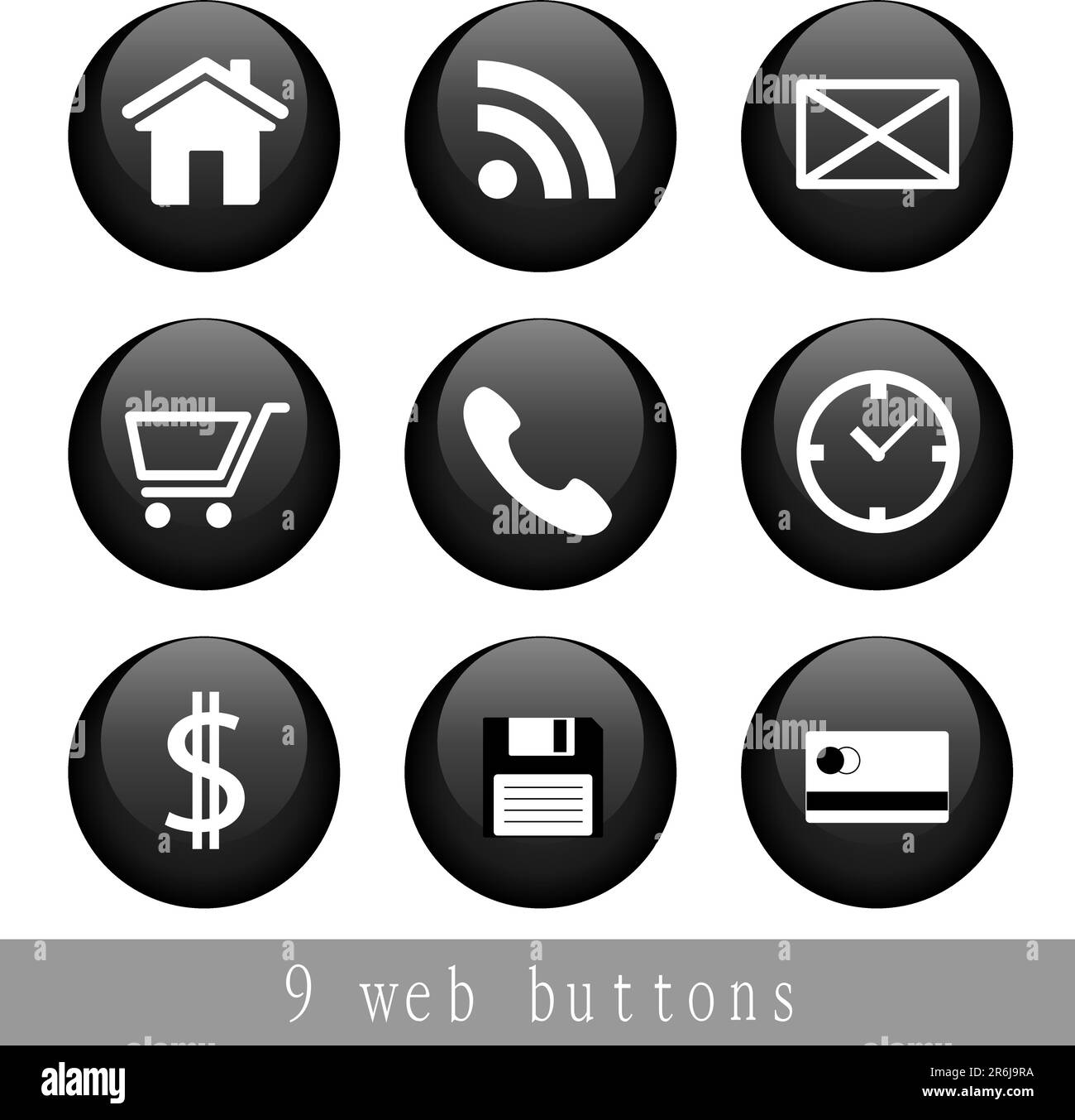Icons for web Stock Vector Image & Art - Alamy