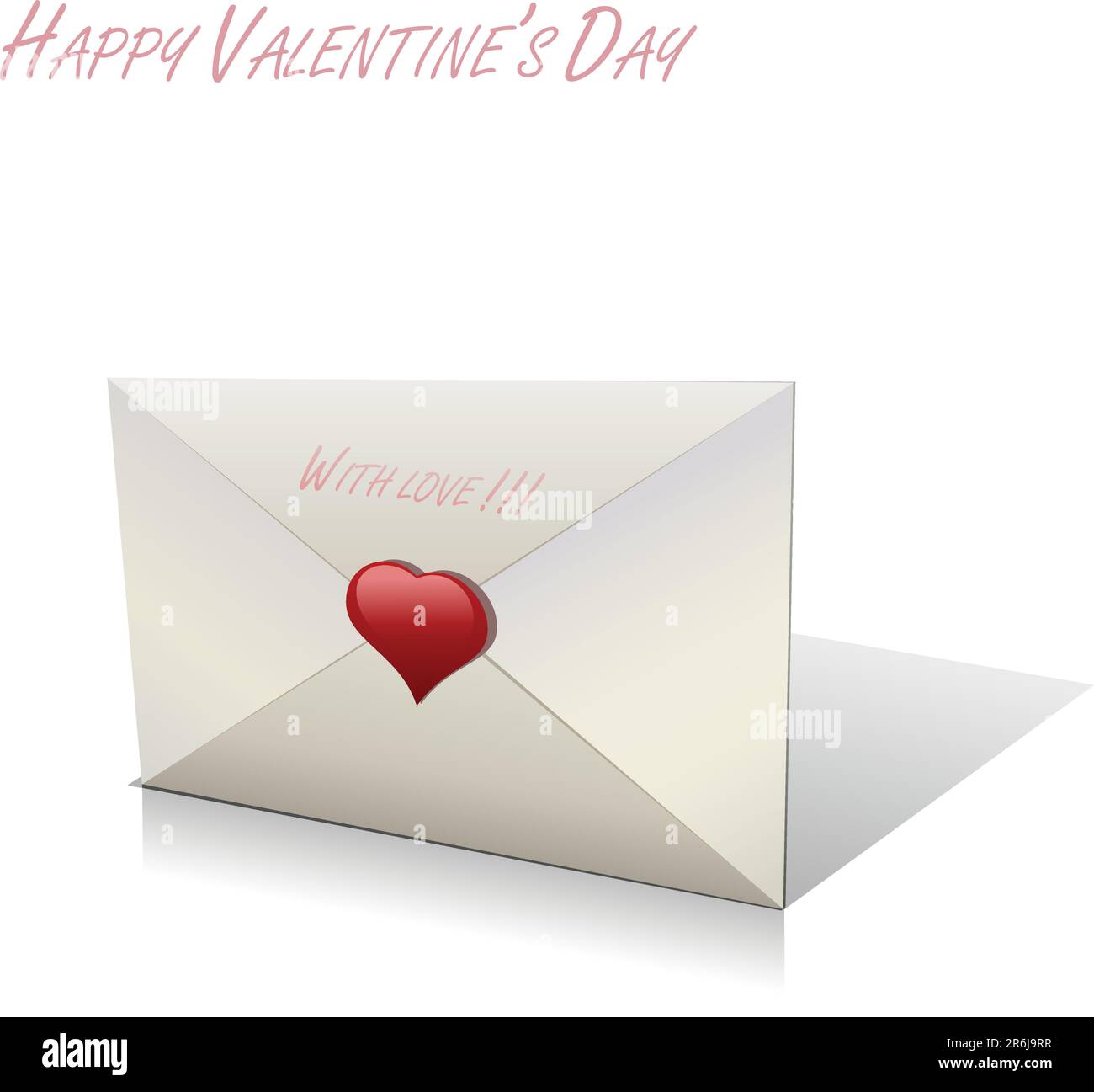 Valentine envelope Stock Vector Images - Alamy