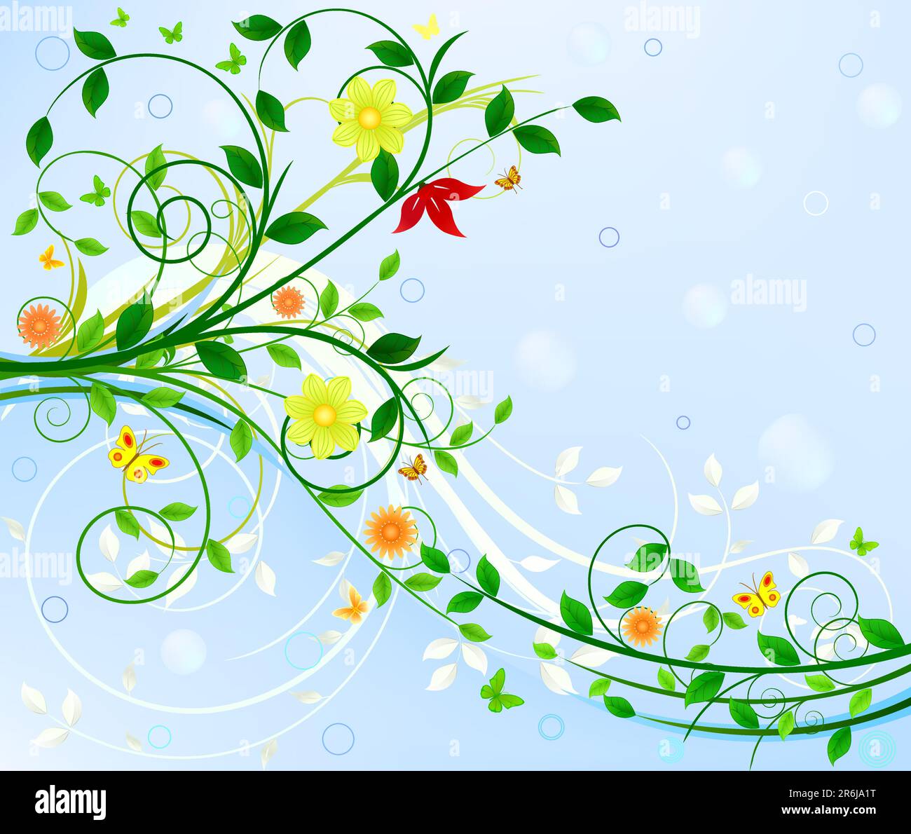 Floral background vector Stock Vector Image & Art - Alamy