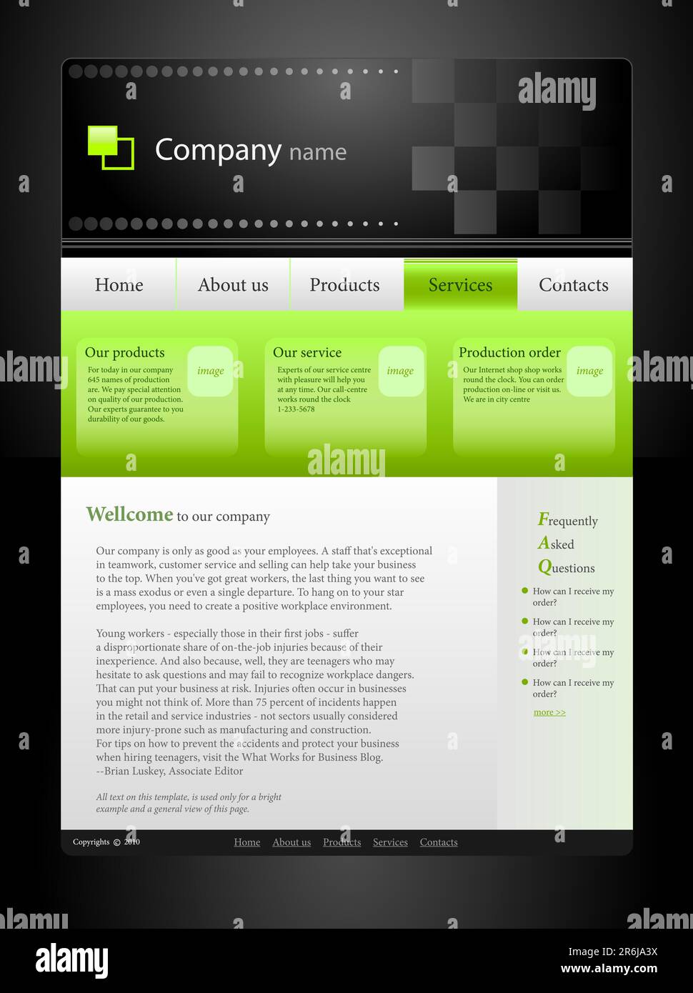 Basic business internet web Stock Vector Images - Alamy