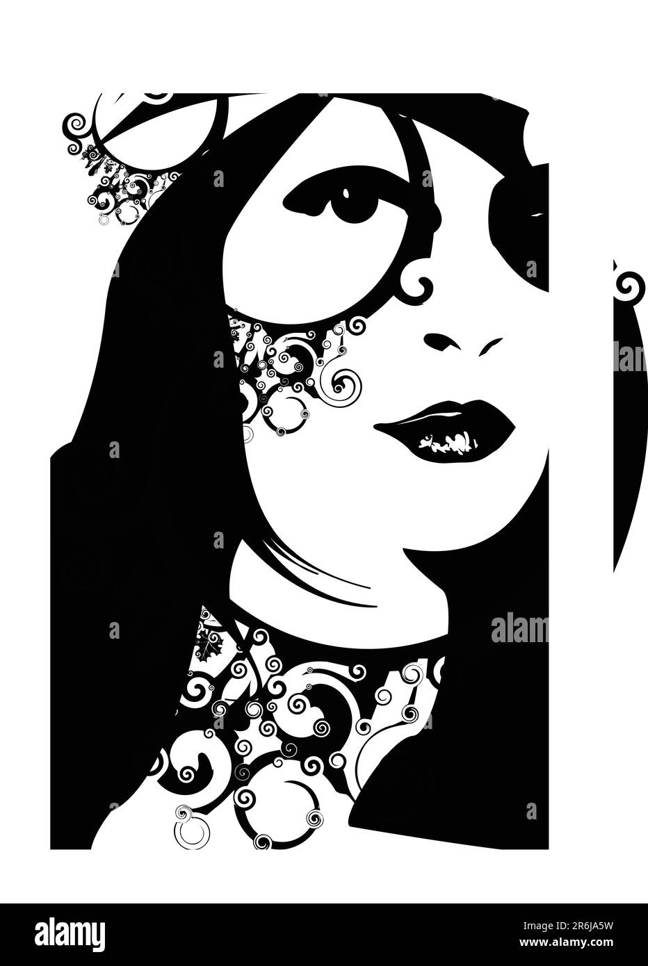 Sad woman party Cut Out Stock Images & Pictures - Alamy