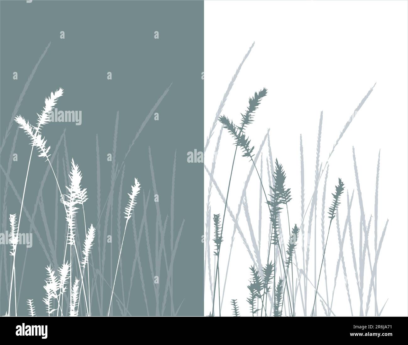 real grass silhouette / vector / 2 colors Stock Vector Image & Art - Alamy