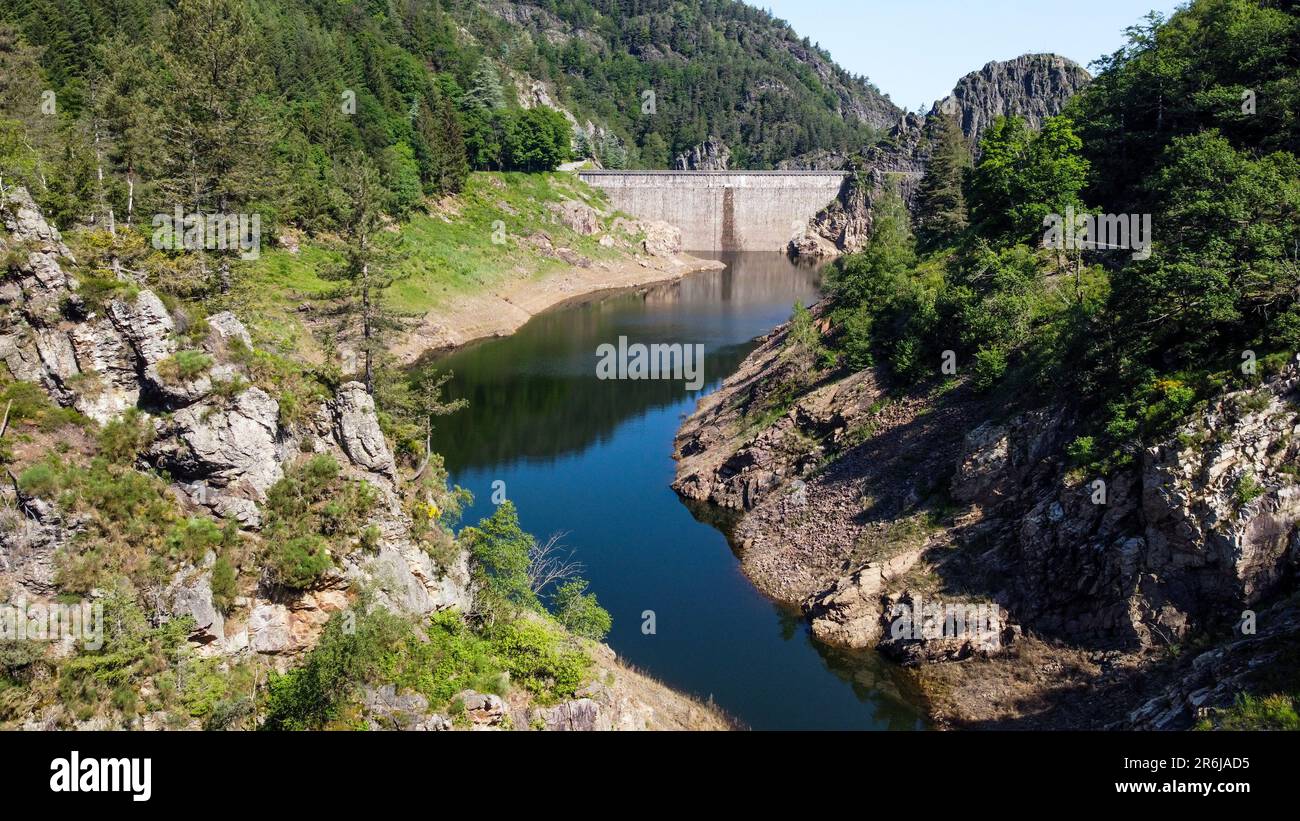 Val d'enfer dam, Loire, France Stock Photo - Alamy