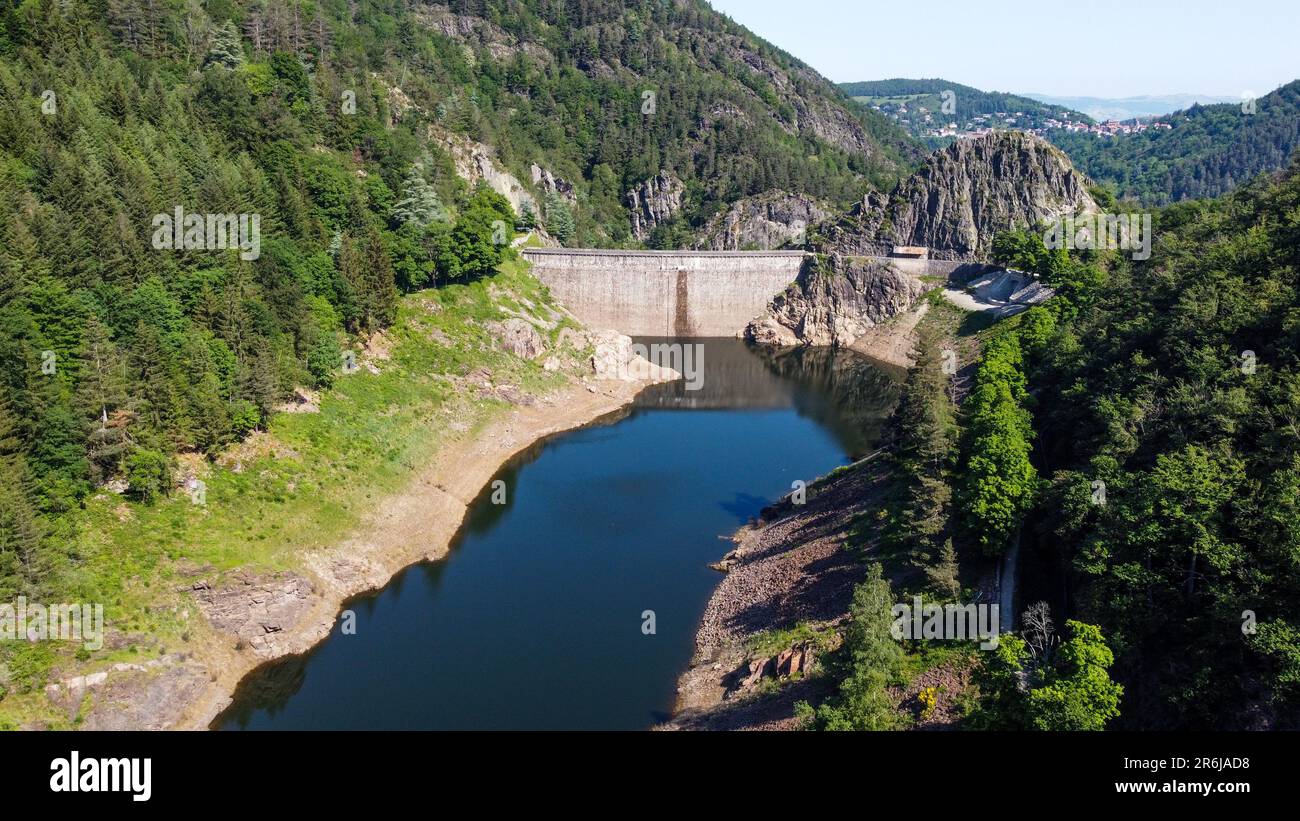 Val d'enfer dam, Loire, France Stock Photo - Alamy