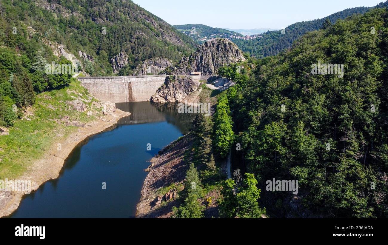 Val d'enfer dam, Loire, France Stock Photo - Alamy
