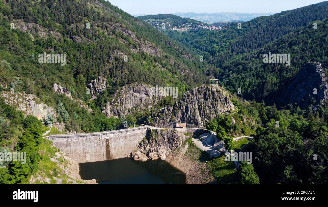 Val d'enfer dam, Loire, France Stock Photo - Alamy