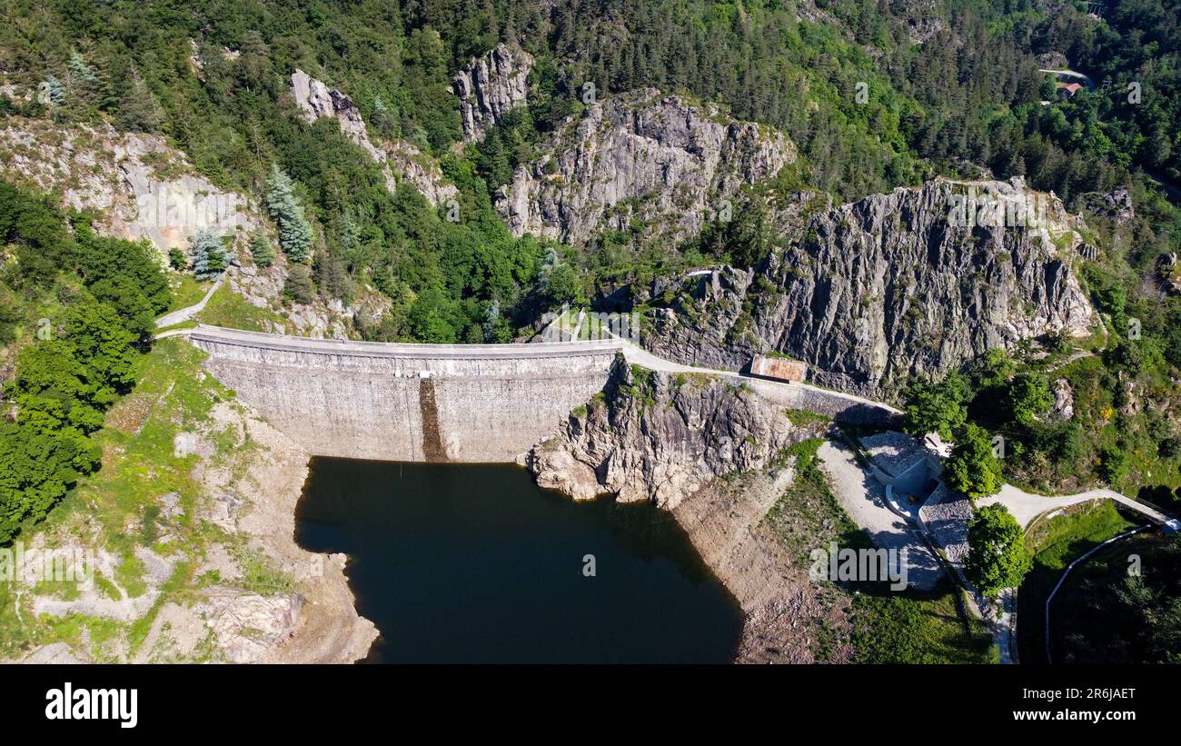 Val d'enfer dam, Loire, France Stock Photo - Alamy