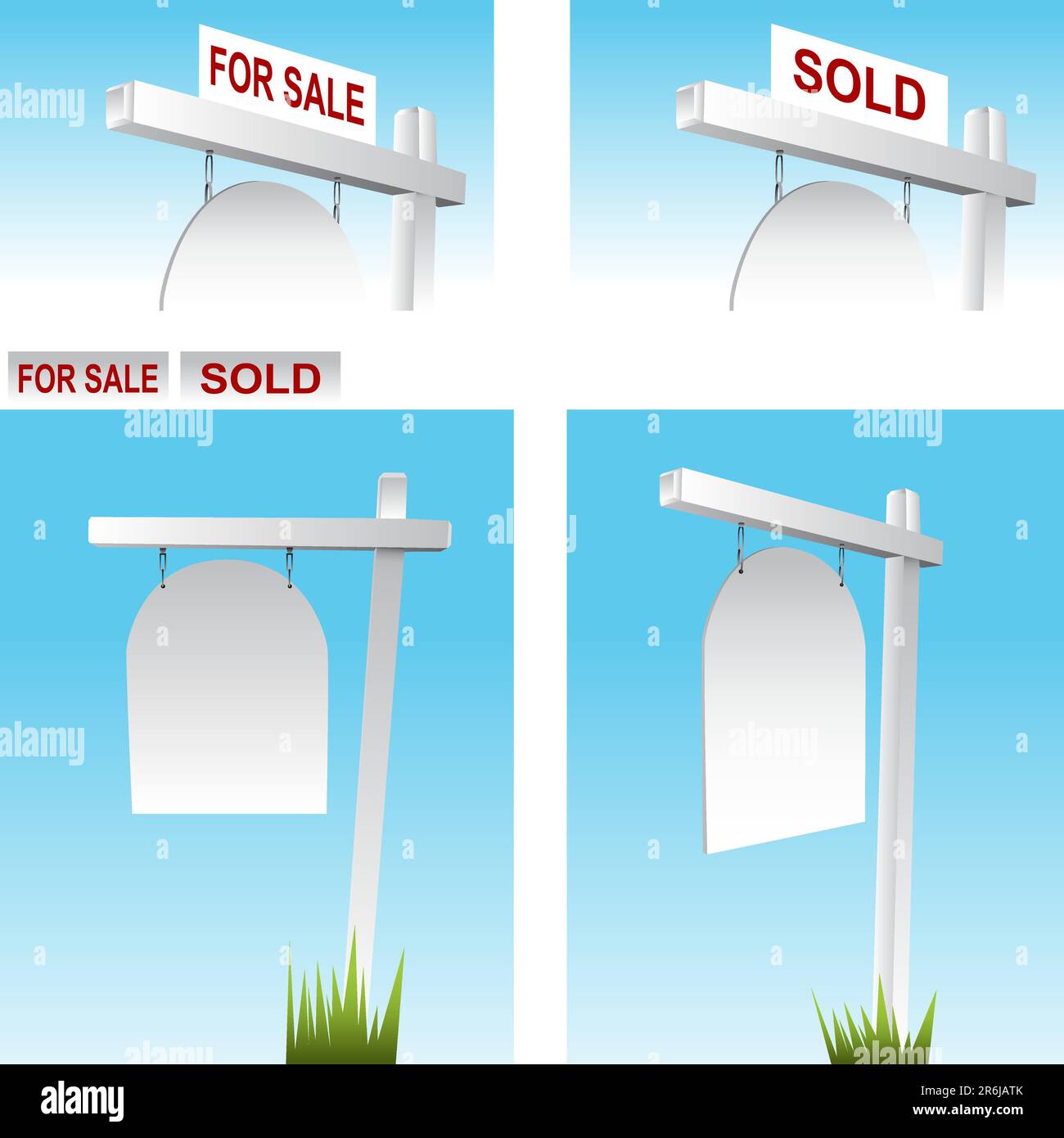 Sign estate signs Stock Vector Images - Alamy