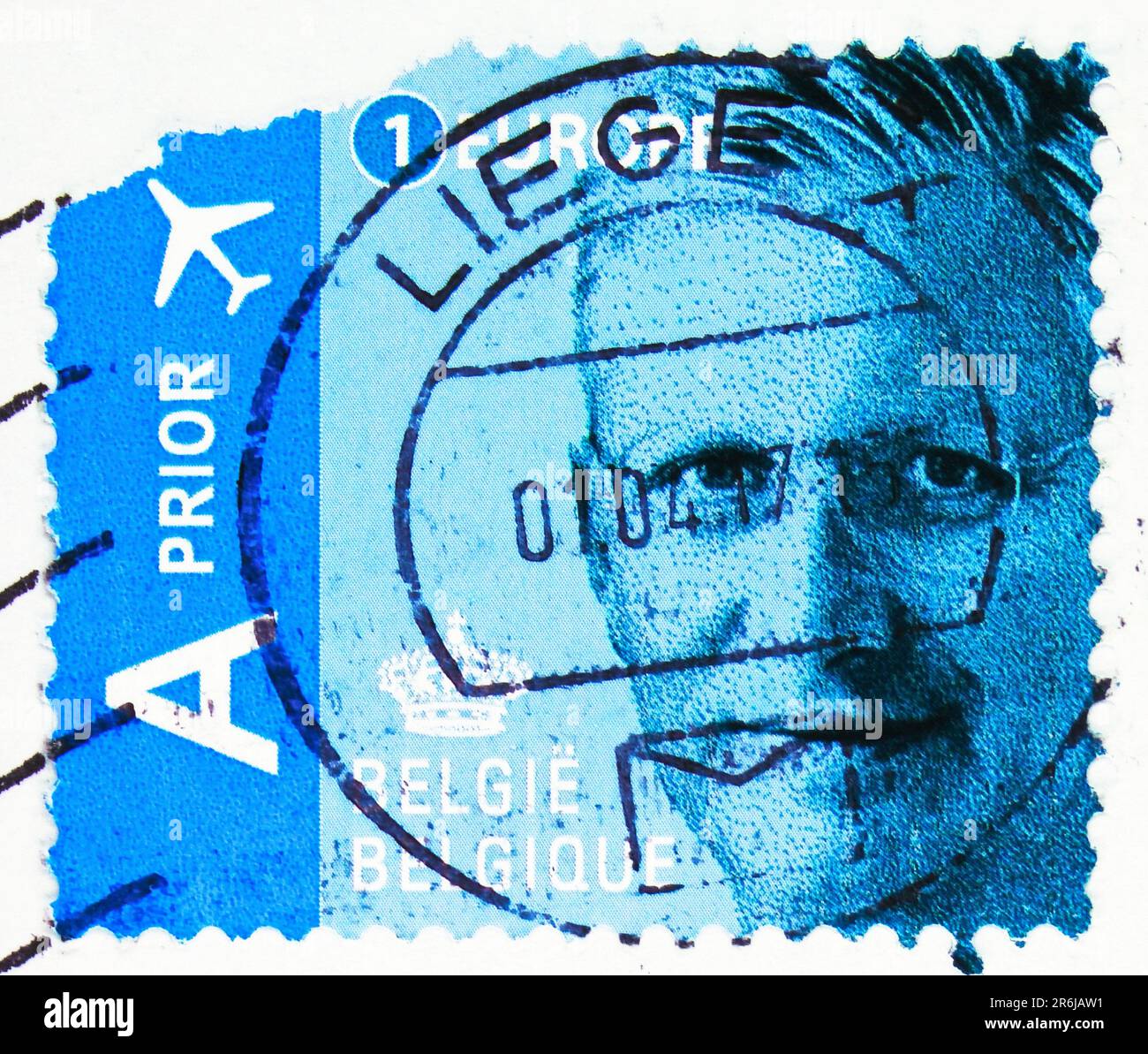 MOSCOW, RUSSIA - JUNE 3 2023: Postage stamp printed in Belgium shows ...