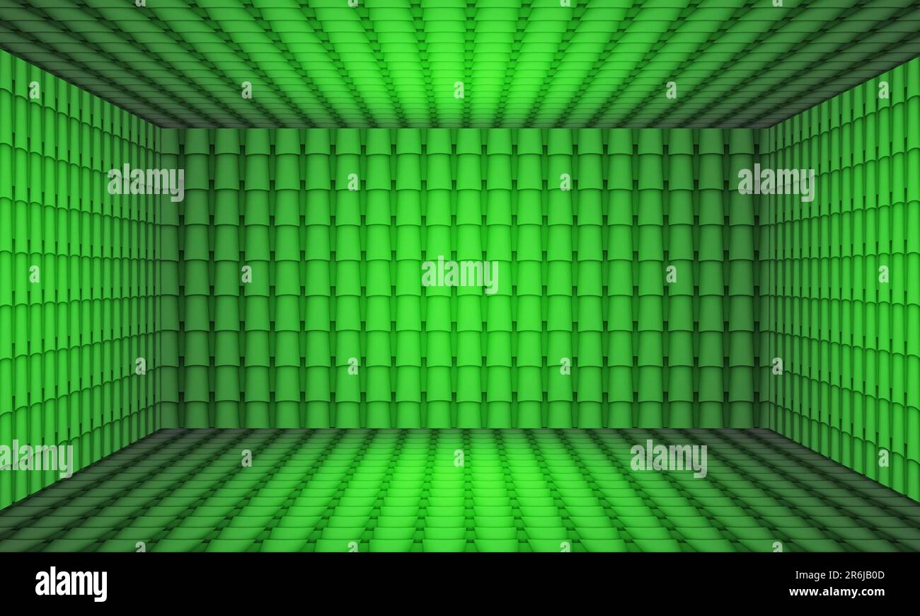 wall padded empty room with copy space 3d rendering Stock Photo - Alamy