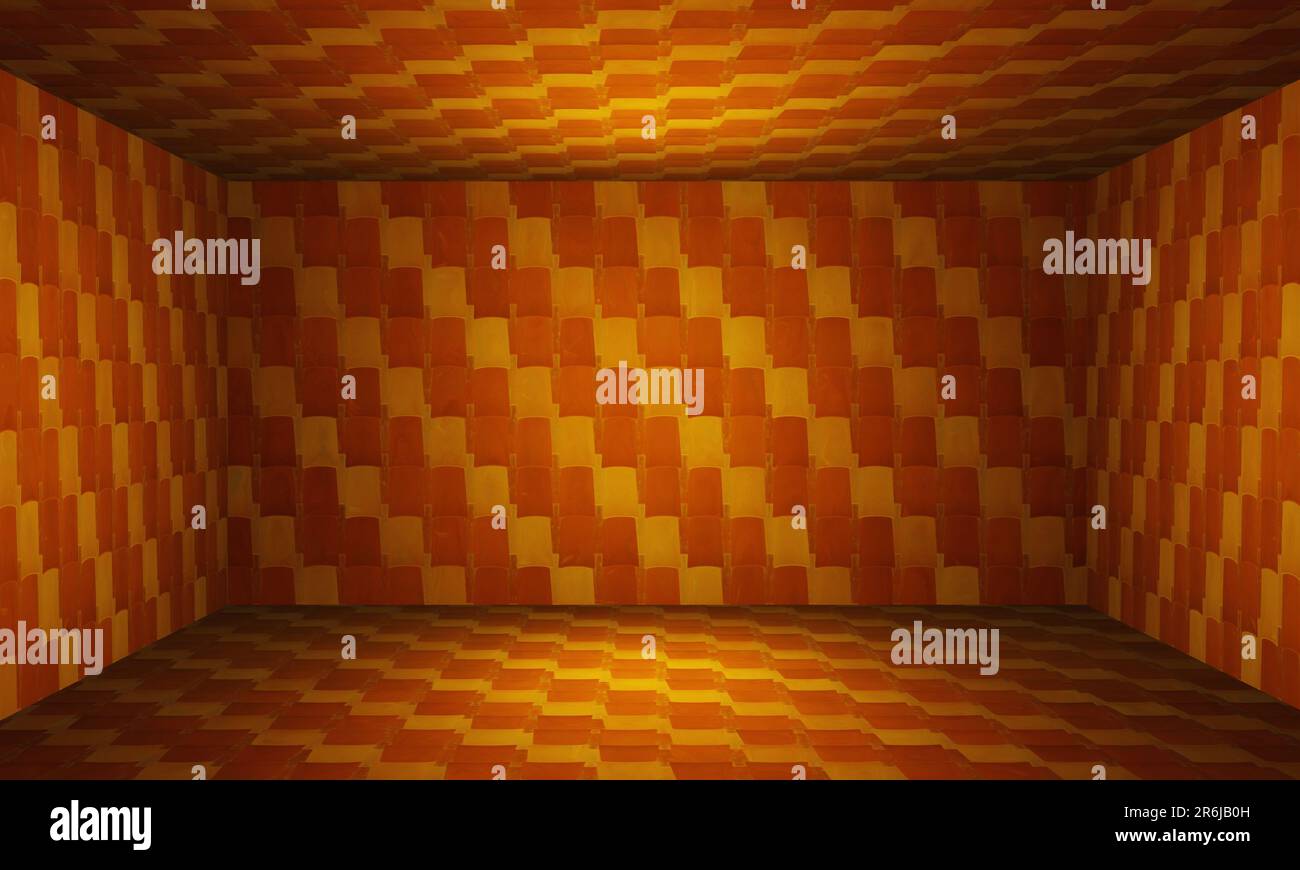 wall padded empty room with copy space 3d rendering Stock Photo - Alamy
