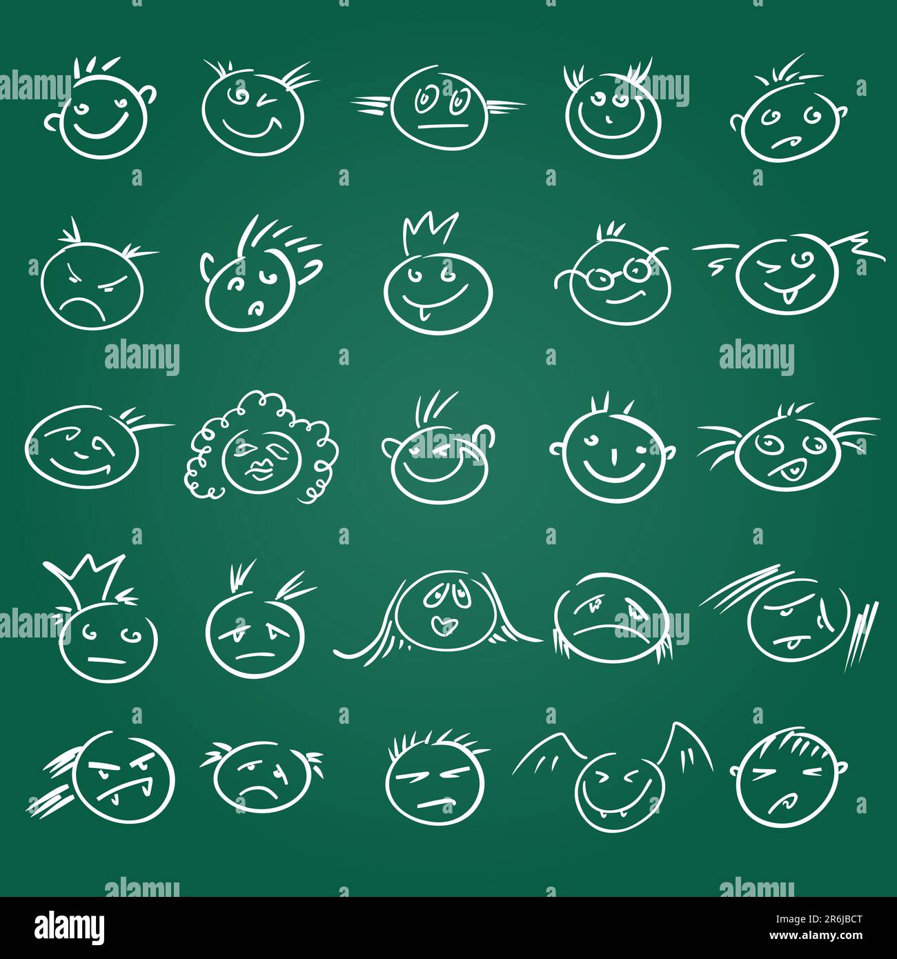 hand drown emoticons, this illustration may be useful as designer work ...