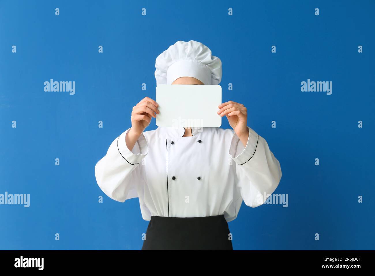 Business card female chef hi-res stock photography and images - Alamy