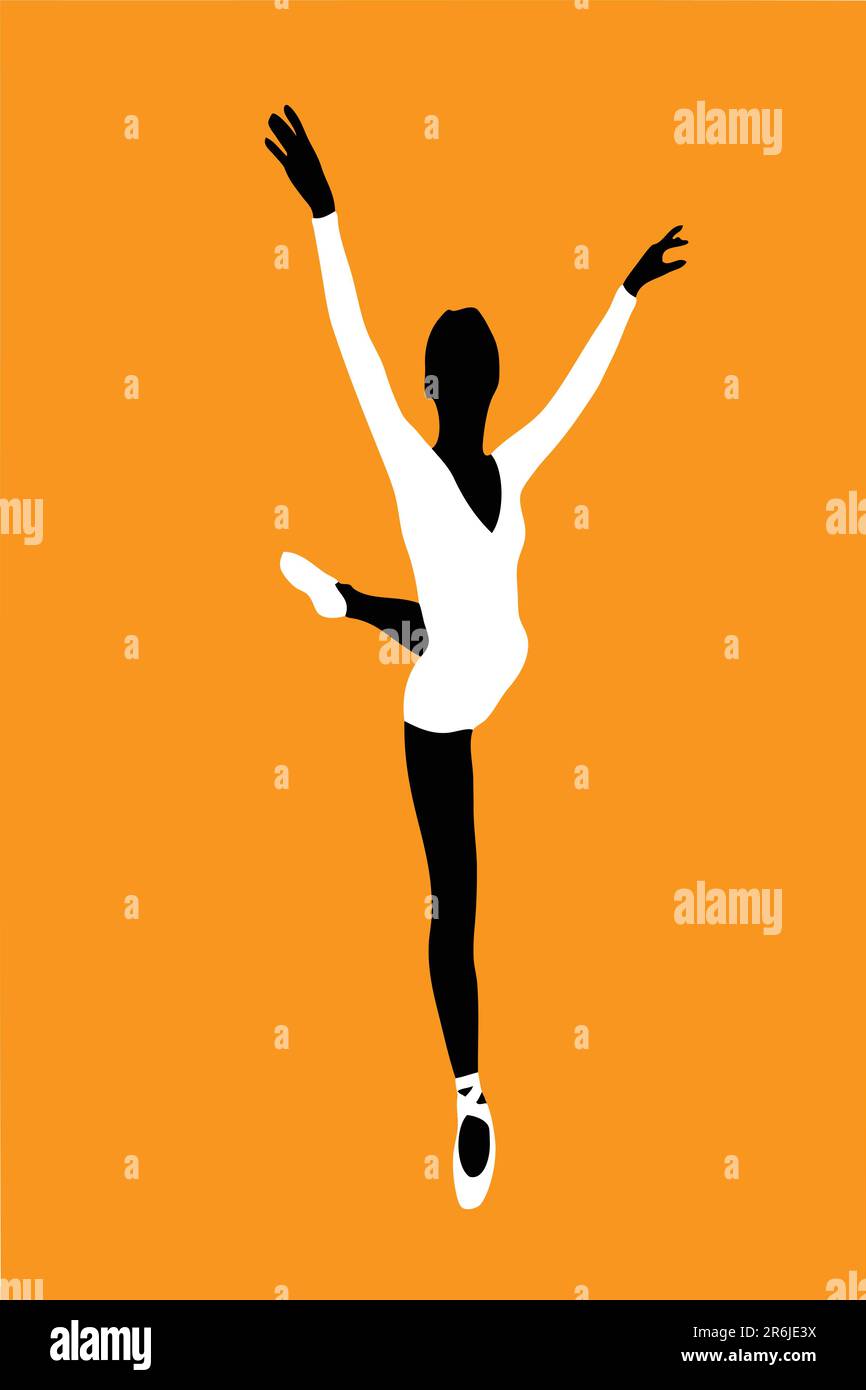 Dancer in pose classical Stock Vector Images - Alamy