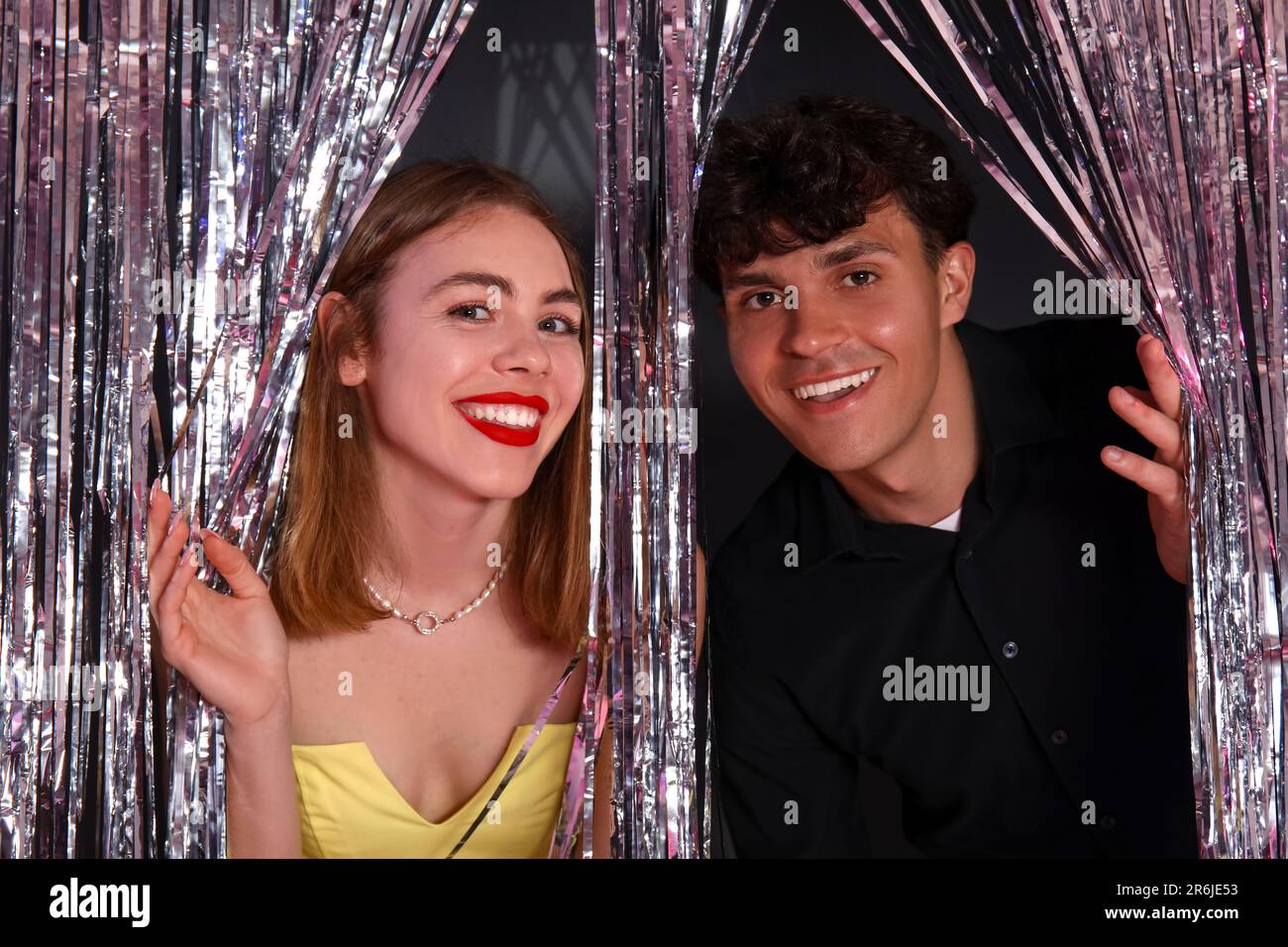 Beautiful couple on prom night Stock Photo - Alamy