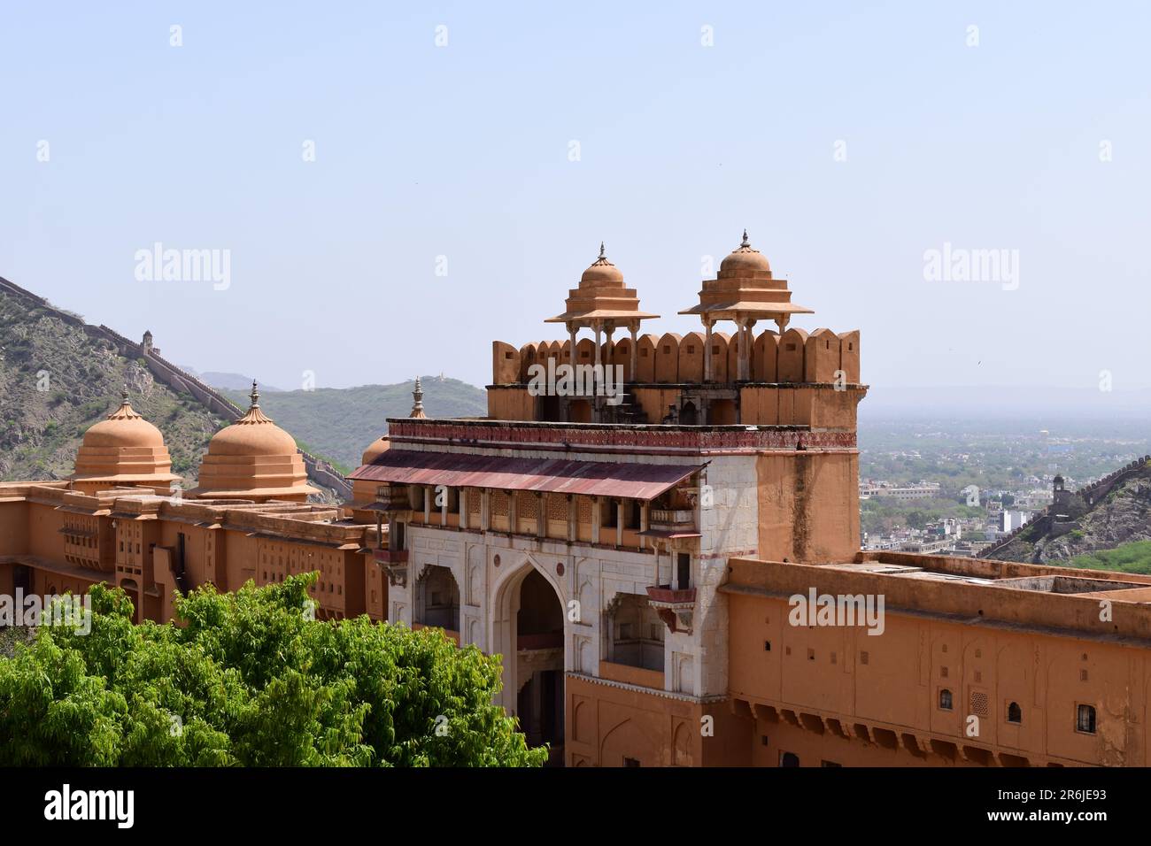 View of Suraj Pol which is the main entrance gate of fort Amer Stock ...