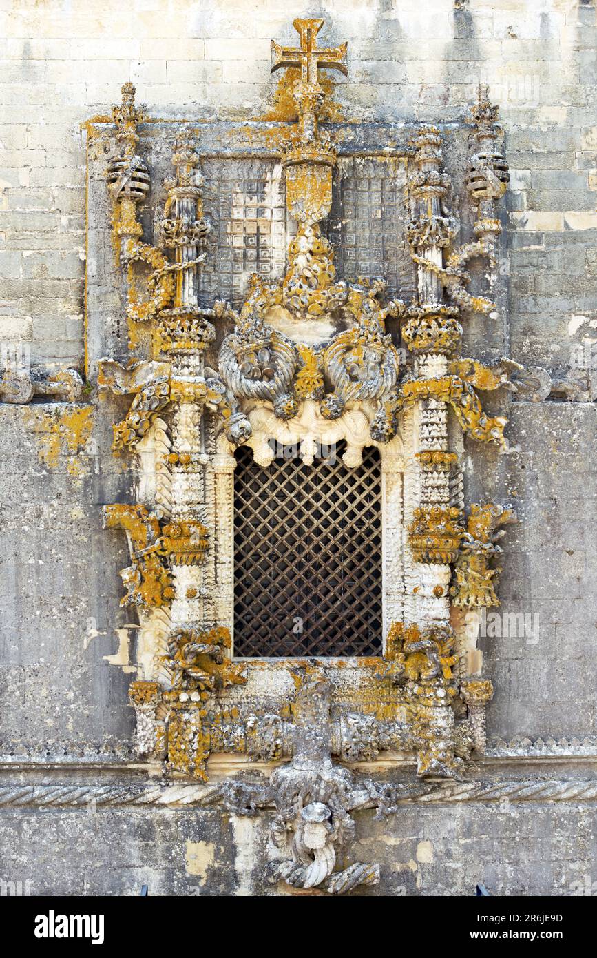 Window Chapter House Of The Convento Do Cristo, Manueline Style, the ...