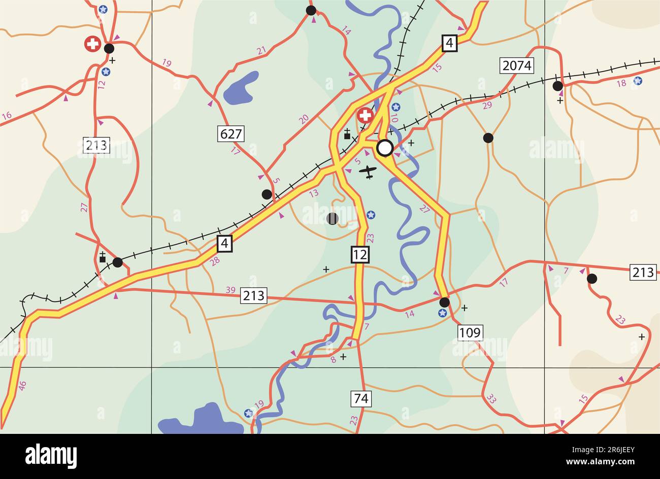 Vector illustration of a generic roadmap Stock Vector Image & Art - Alamy