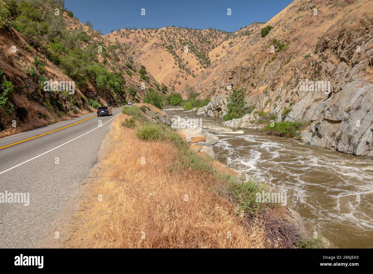 Sequoia valley Canyon river overflow and landscape California Stock ...