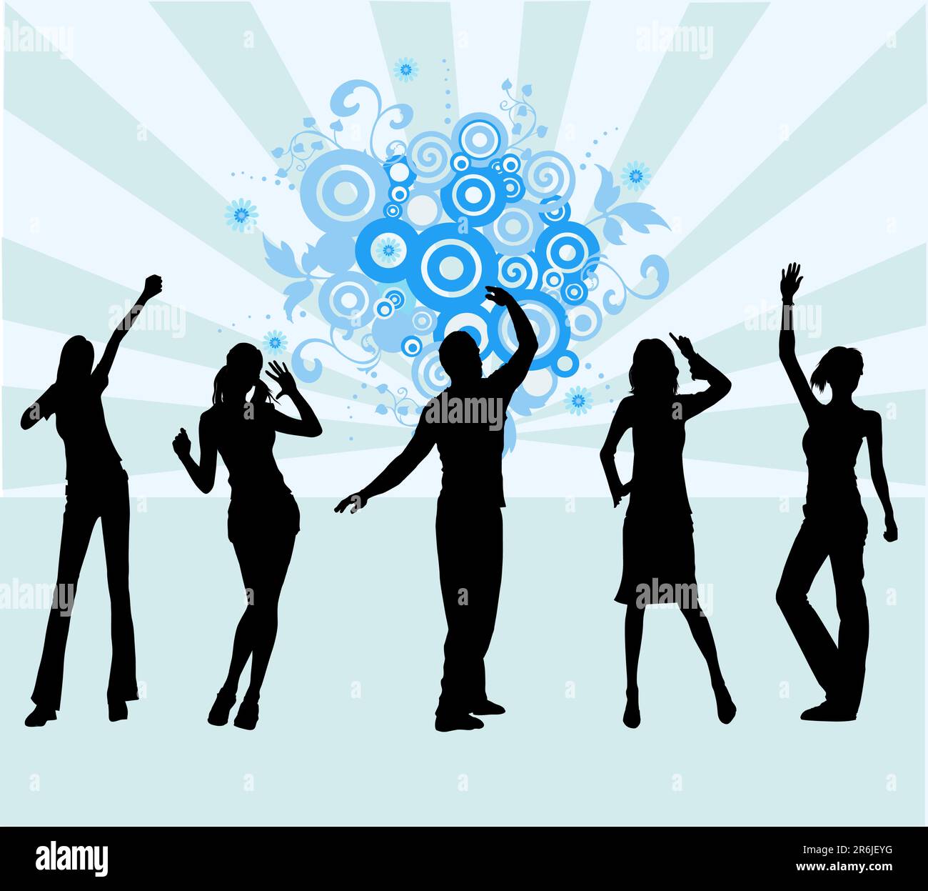 Young people dancing - vector Stock Vector Image & Art - Alamy