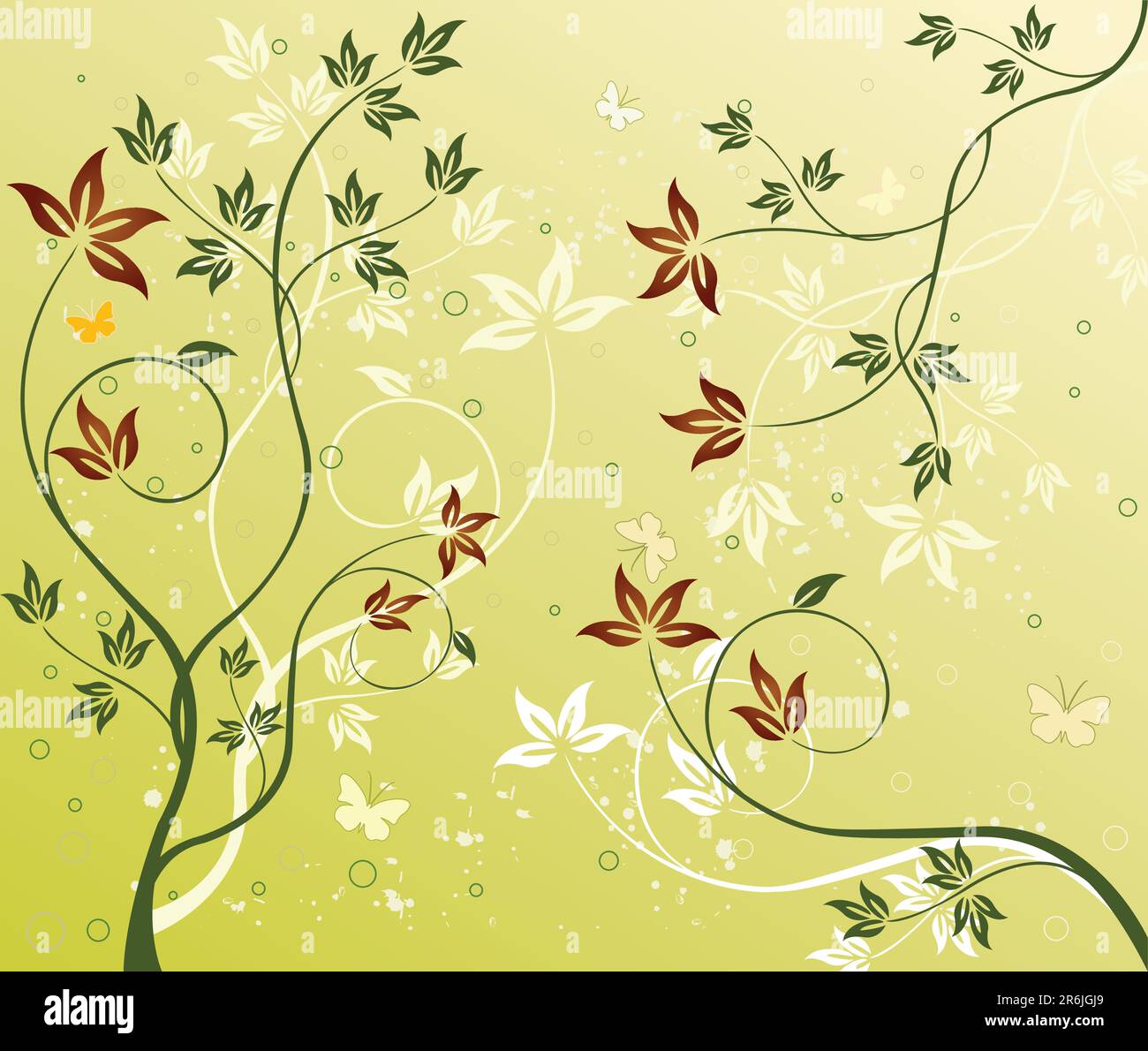 Abstract art floral design background vector illustration Stock Vector ...