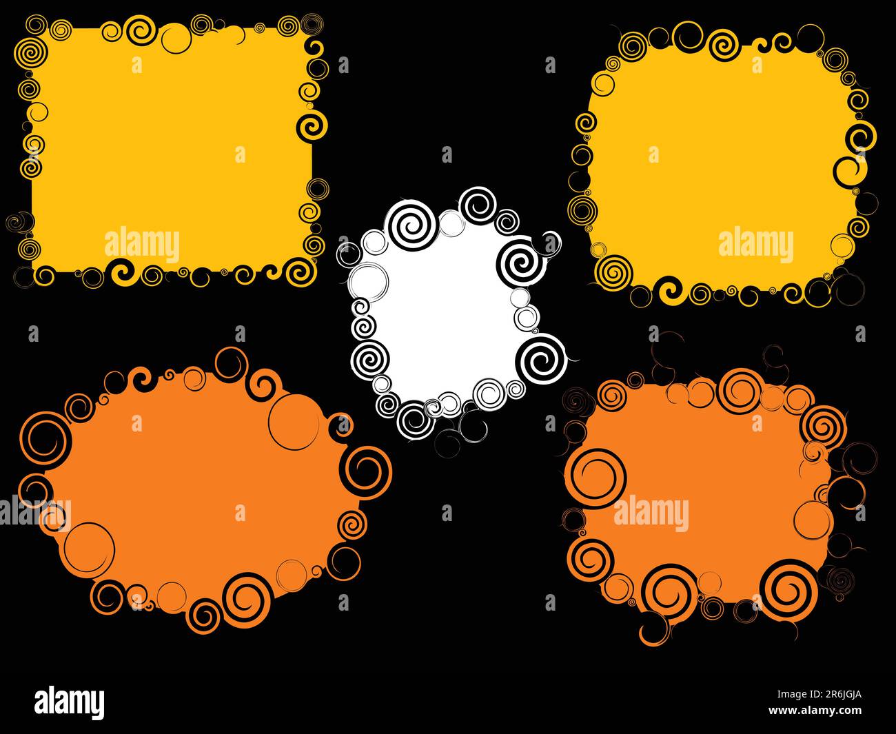 collection of spiral frames Stock Vector Image & Art - Alamy