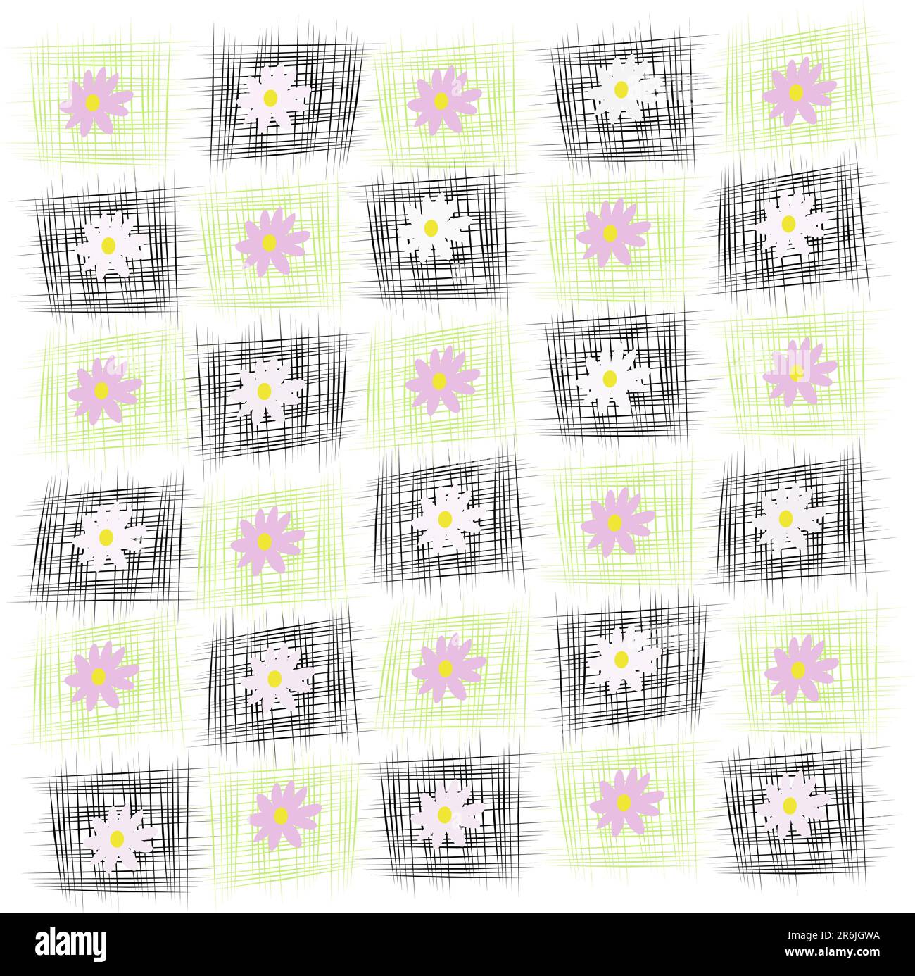 Square plant decoration Stock Vector Images - Alamy