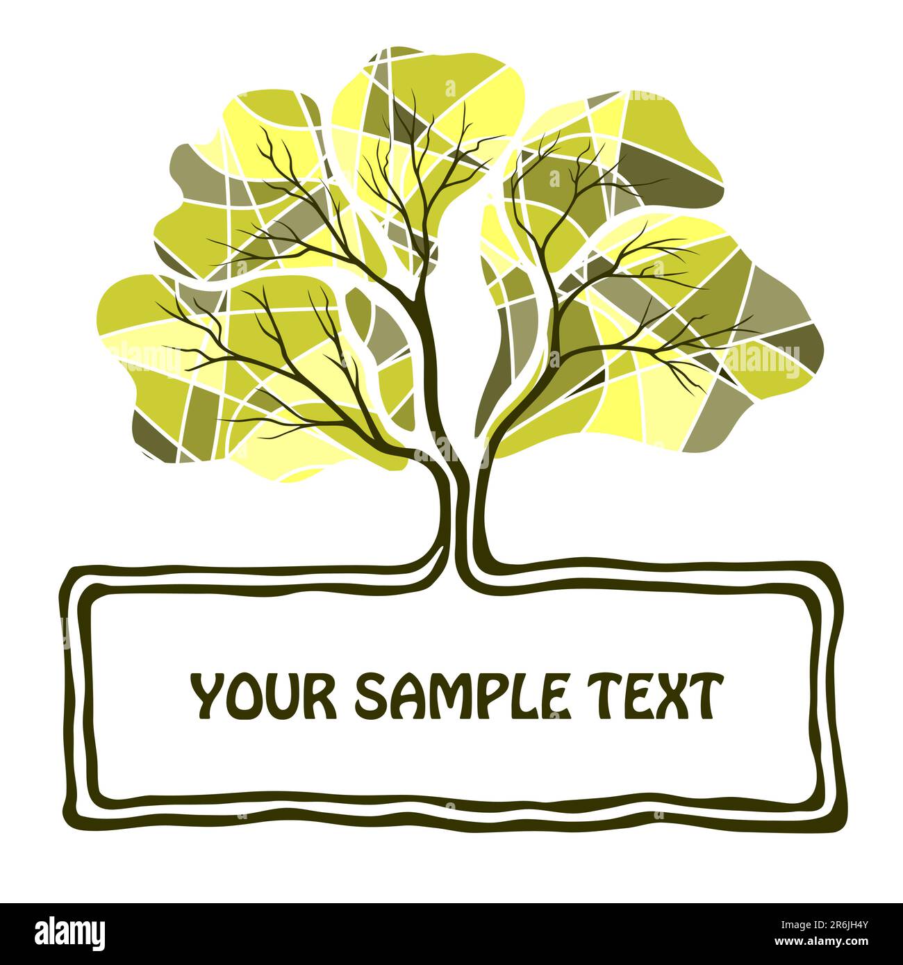 background with a tree Stock Vector Image & Art - Alamy