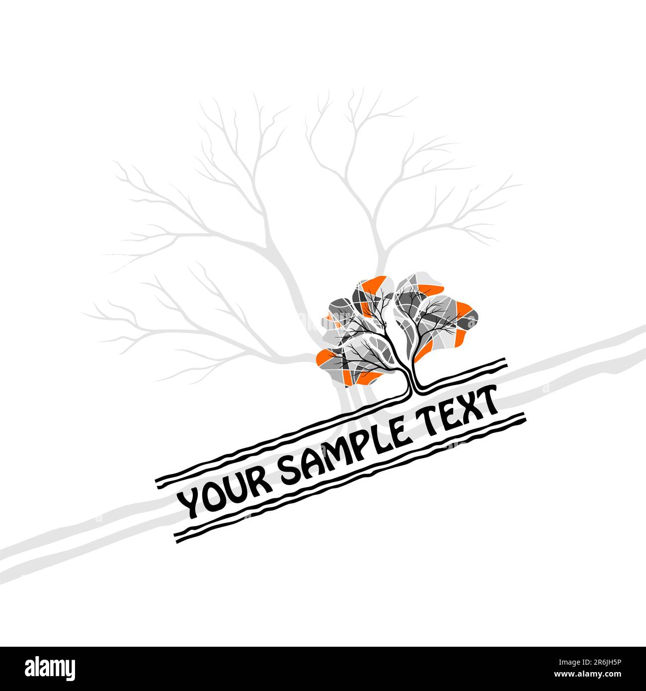 background with a tree Stock Vector Image & Art - Alamy